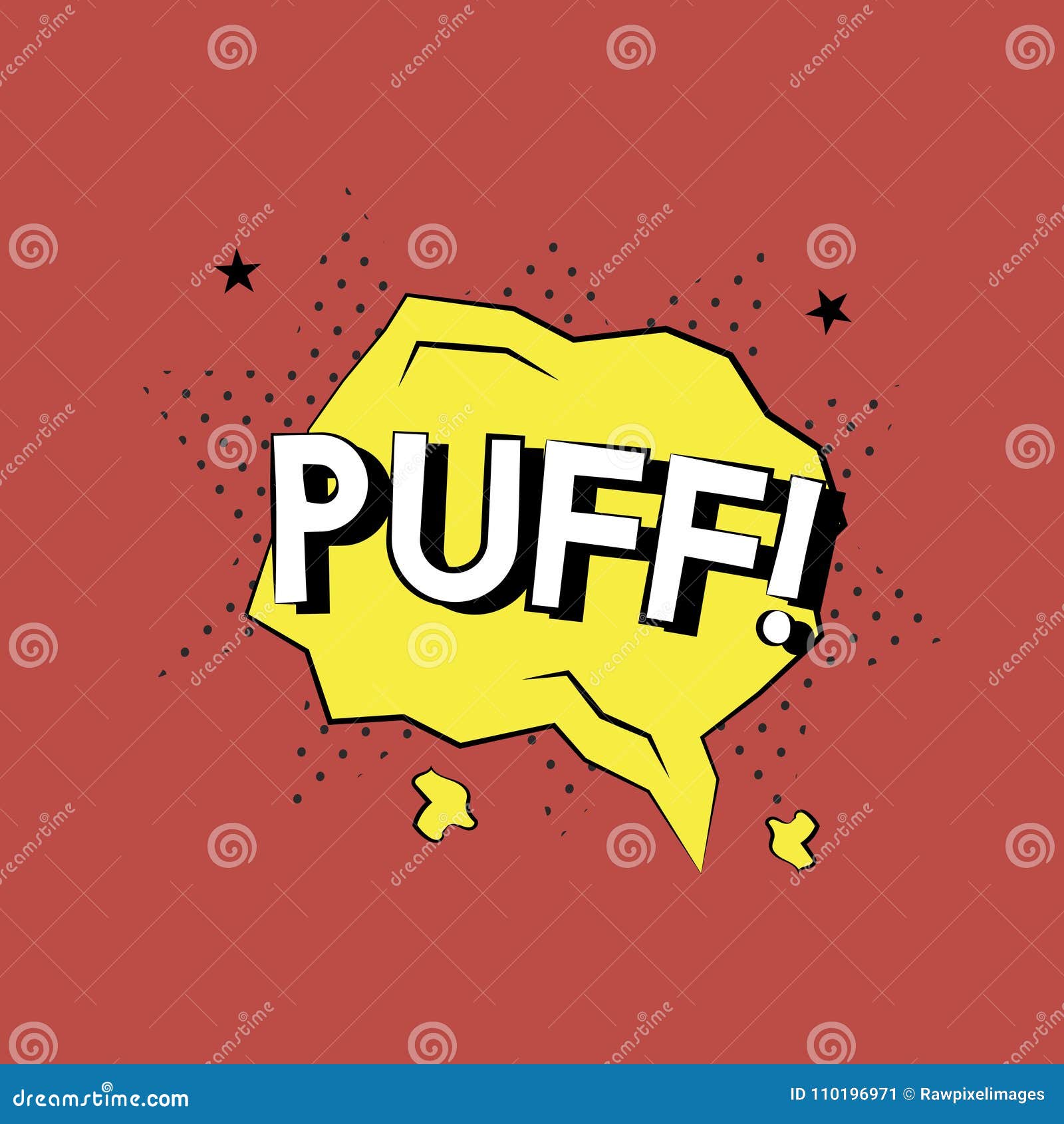 Illustration of Explosive Cartoon PUFF! Stock Illustration ...