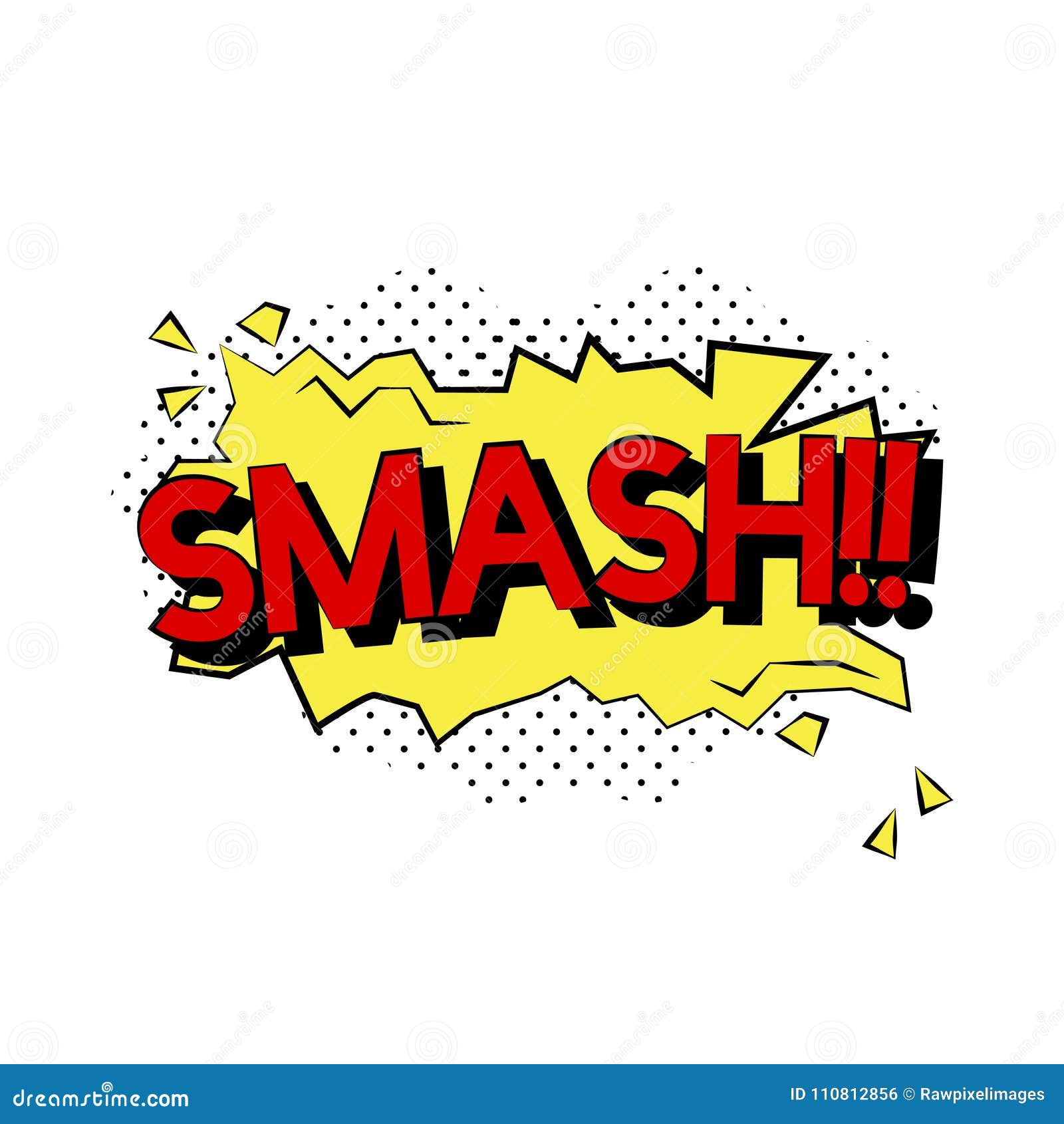 Illustration of Explosive Cartoon SMASH!! Stock Illustration ...