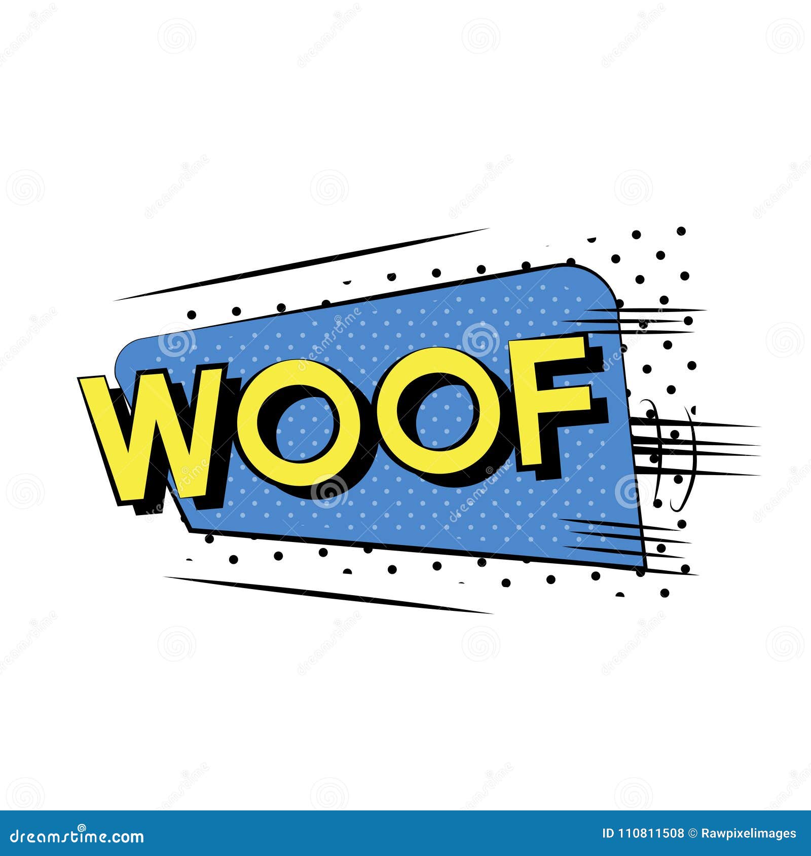 Explosion Woof Cartoon Stock Photo | CartoonDealer.com #93840126