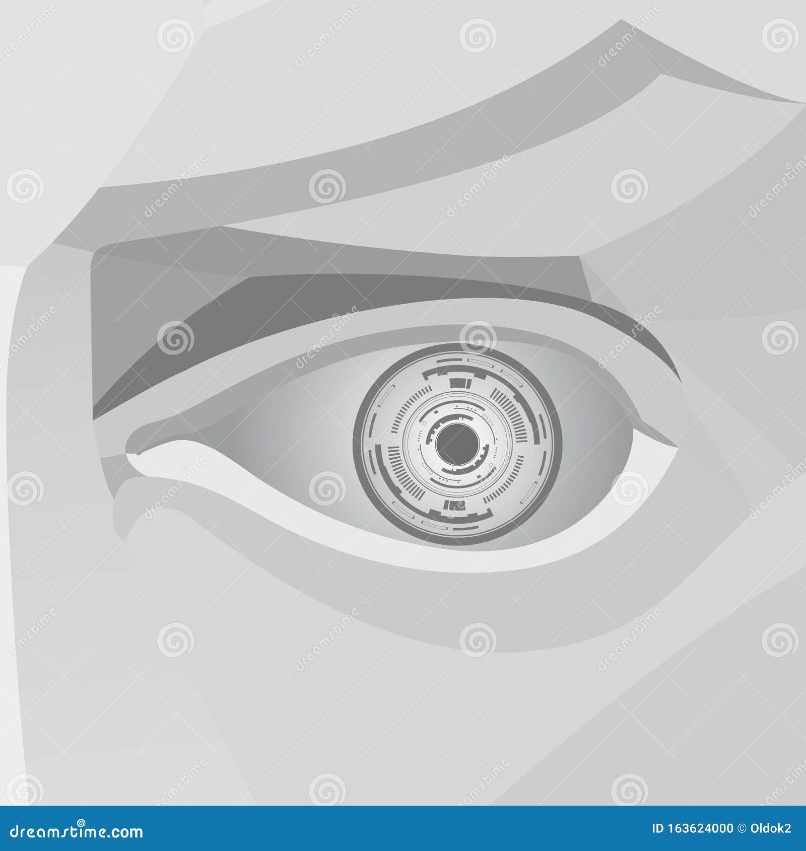 Illustration of Eye Detail, Vector Drawing Stock Vector - Illustration ...