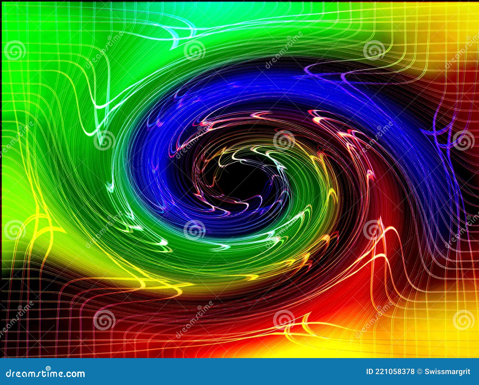 Illustration the Eye of a Storm Stock Illustration - Illustration of ...