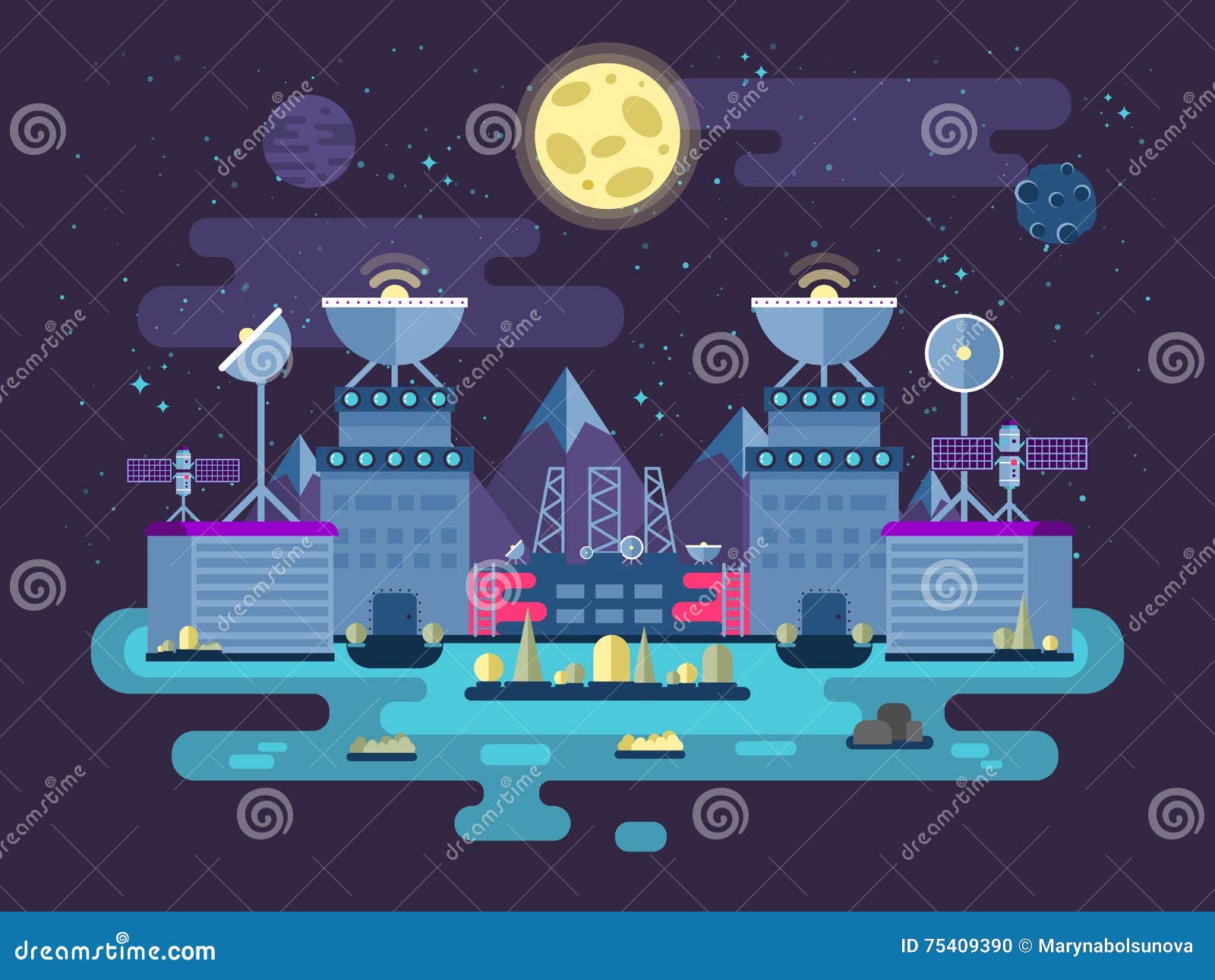 Launching Rockets Vector Cartoon Illustration. Rocket Launch Vector ...