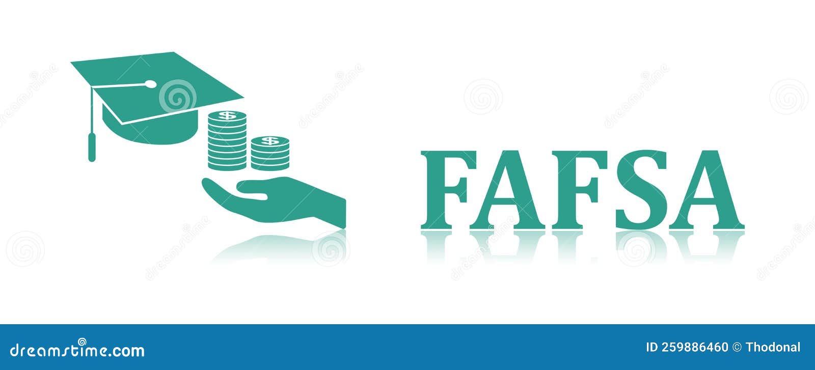 Concept of fafsa stock illustration. Illustration of student - 259886460