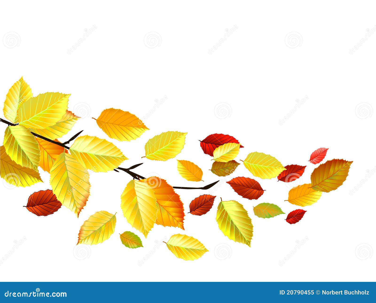 Illustration of Fall Leaves Stock Illustration - Illustration of colors ...