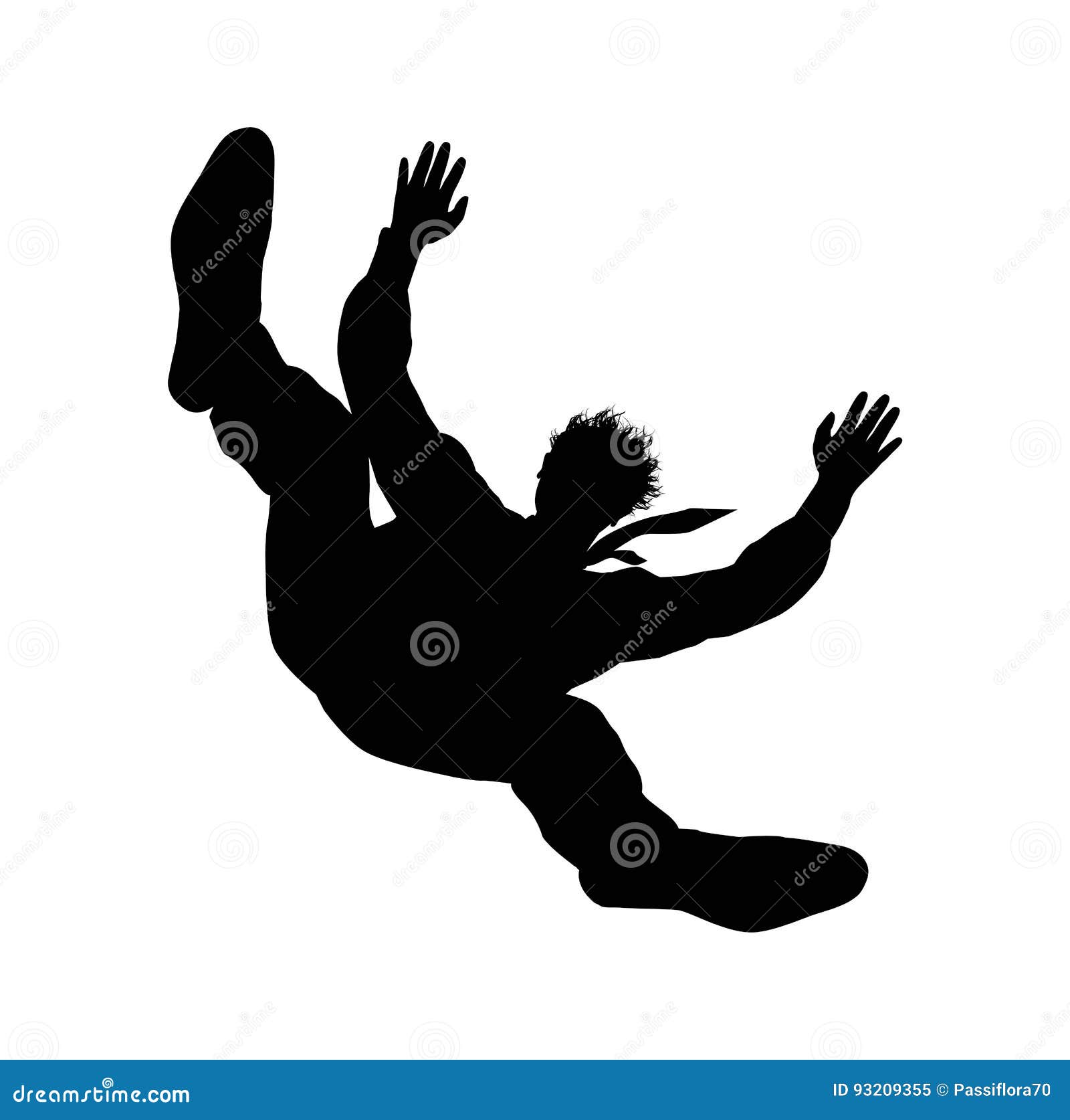 Illustration of Falling Man Stock Vector - Illustration of precipitate ...