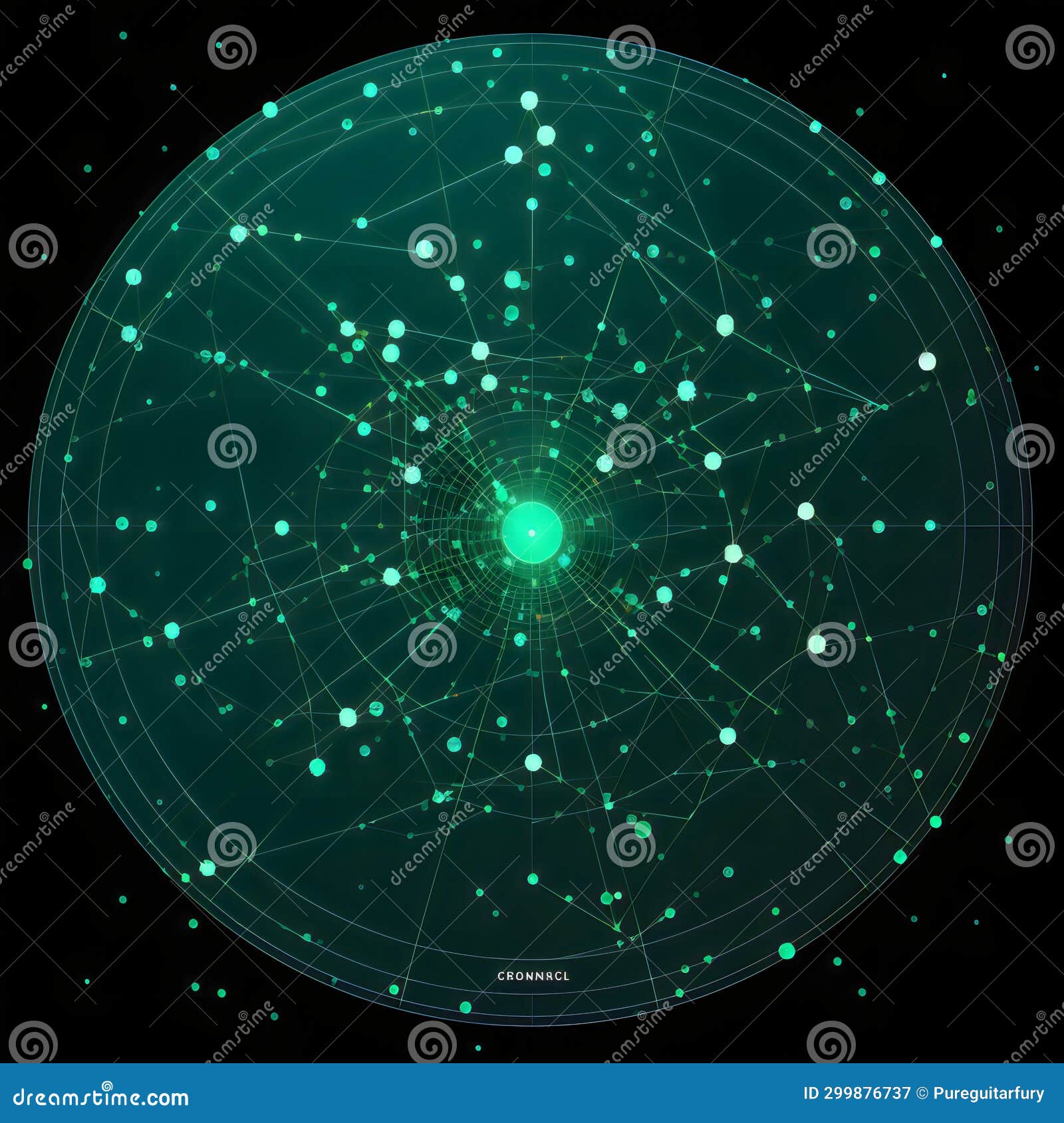 Emerald Constellations stock illustration. Illustration of heavens ...