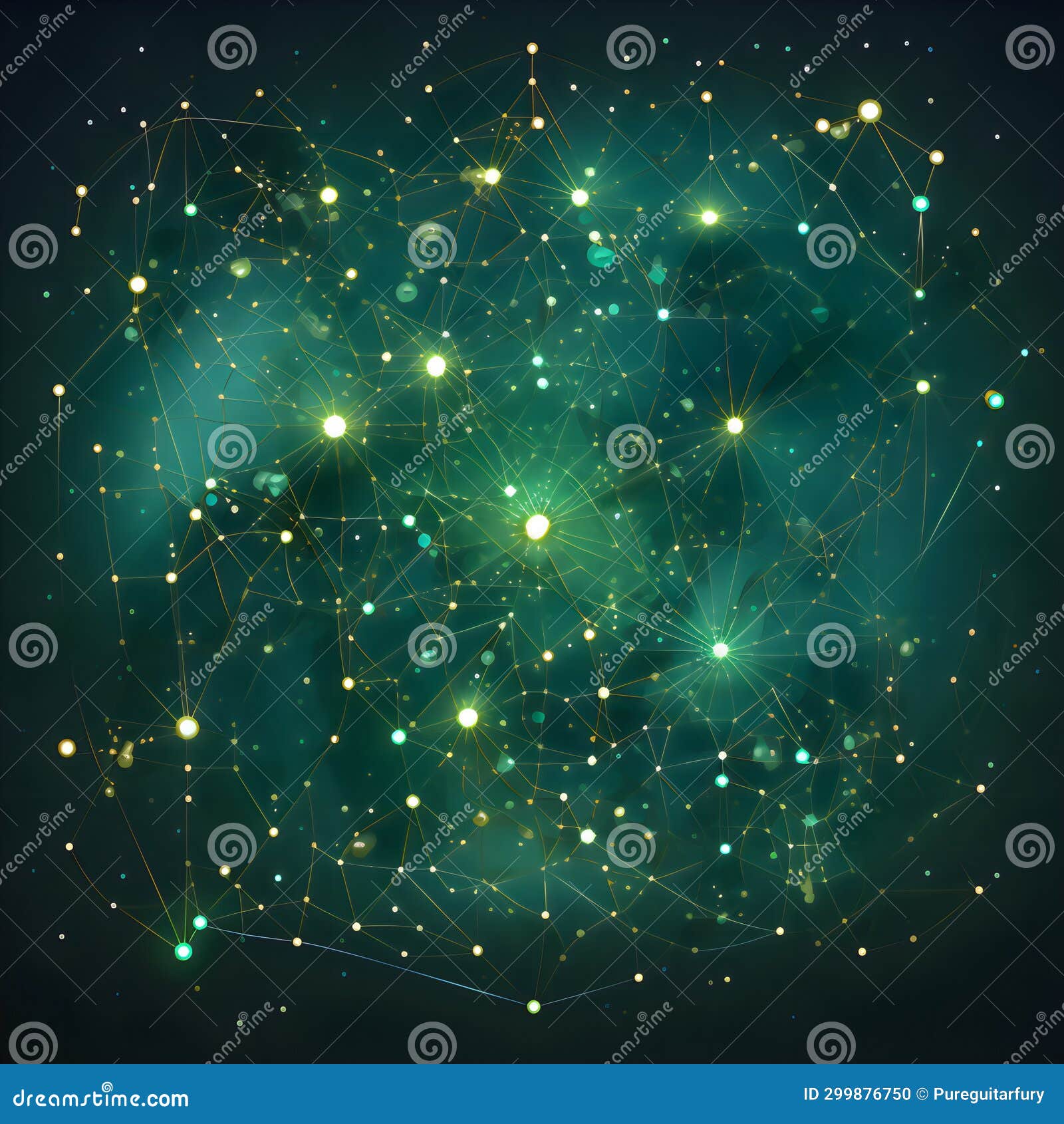 Emerald Constellations stock illustration. Illustration of star - 299876750
