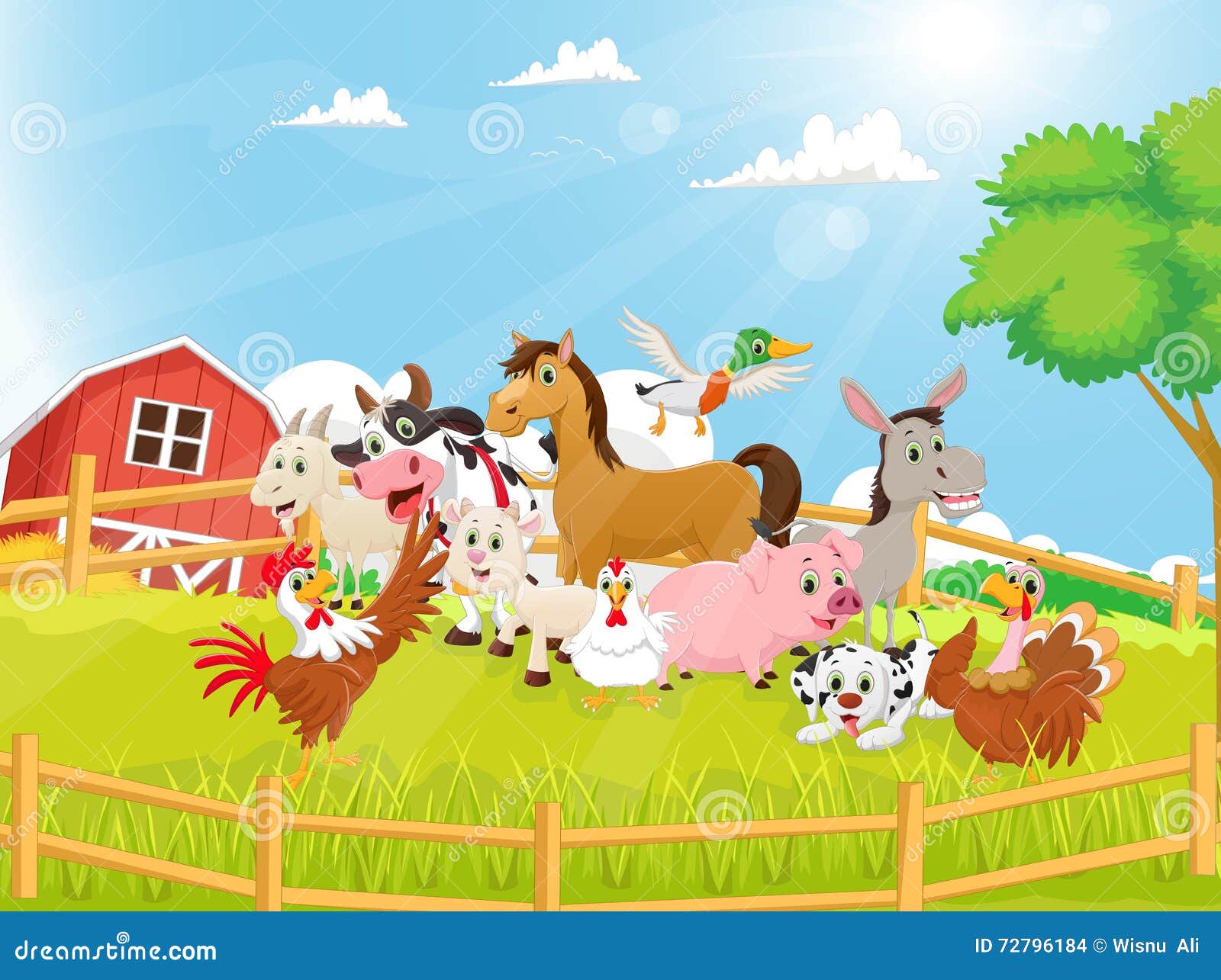 Barn Animals Cartoon