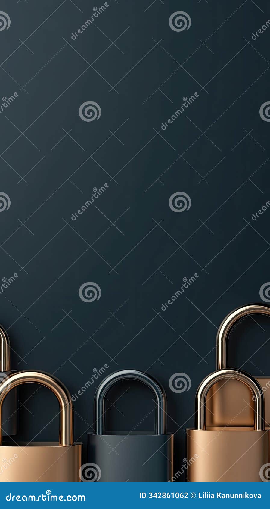 The Illustration Features Multiple Padlock Icons Connected through a ...
