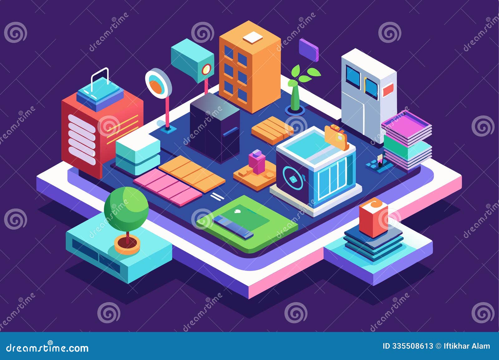 This Illustration Features Various Customizable UI UX Design Elements ...