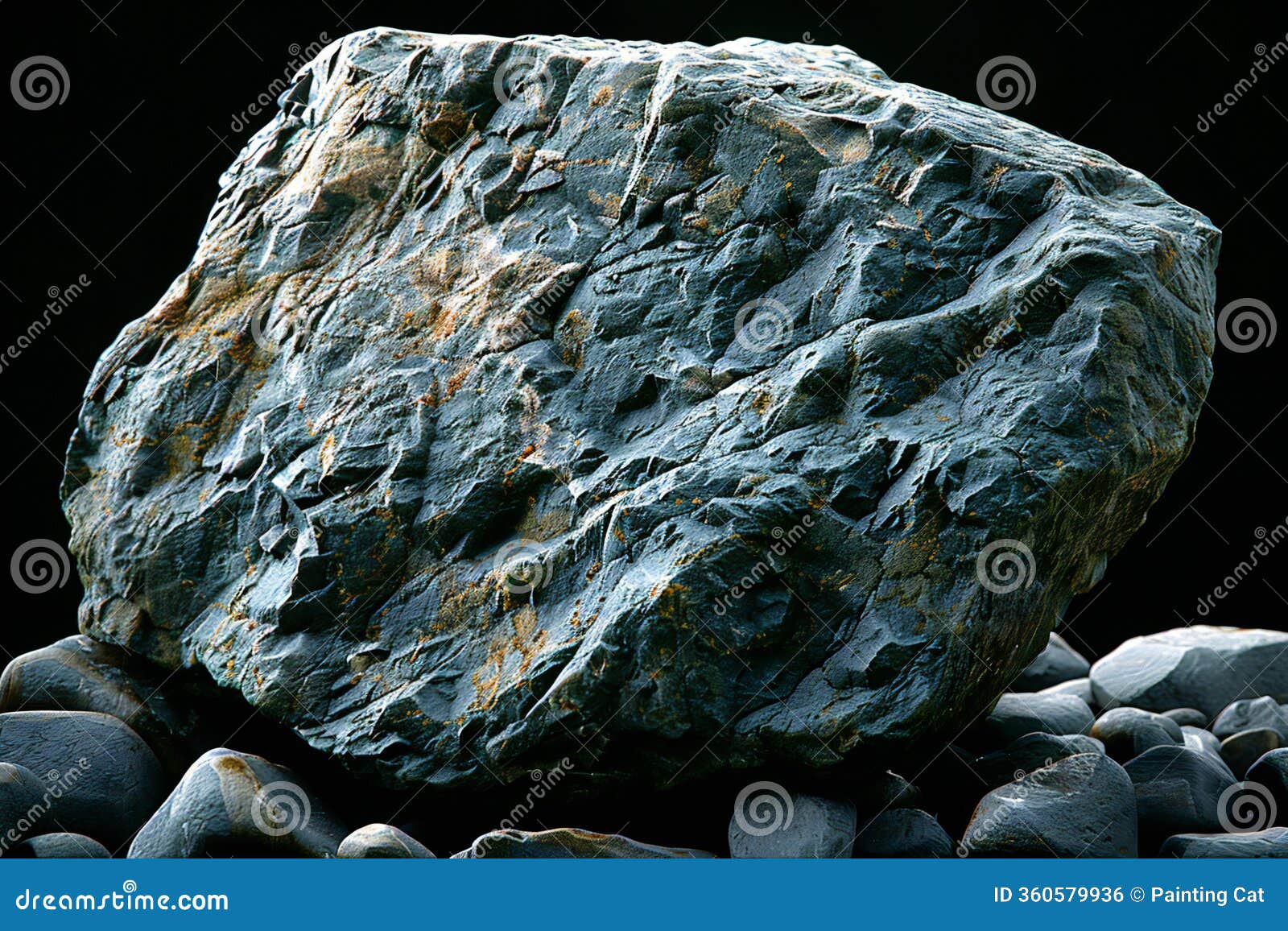 Featuring a Rock with a Black Background is Shown, High Quality, High ...