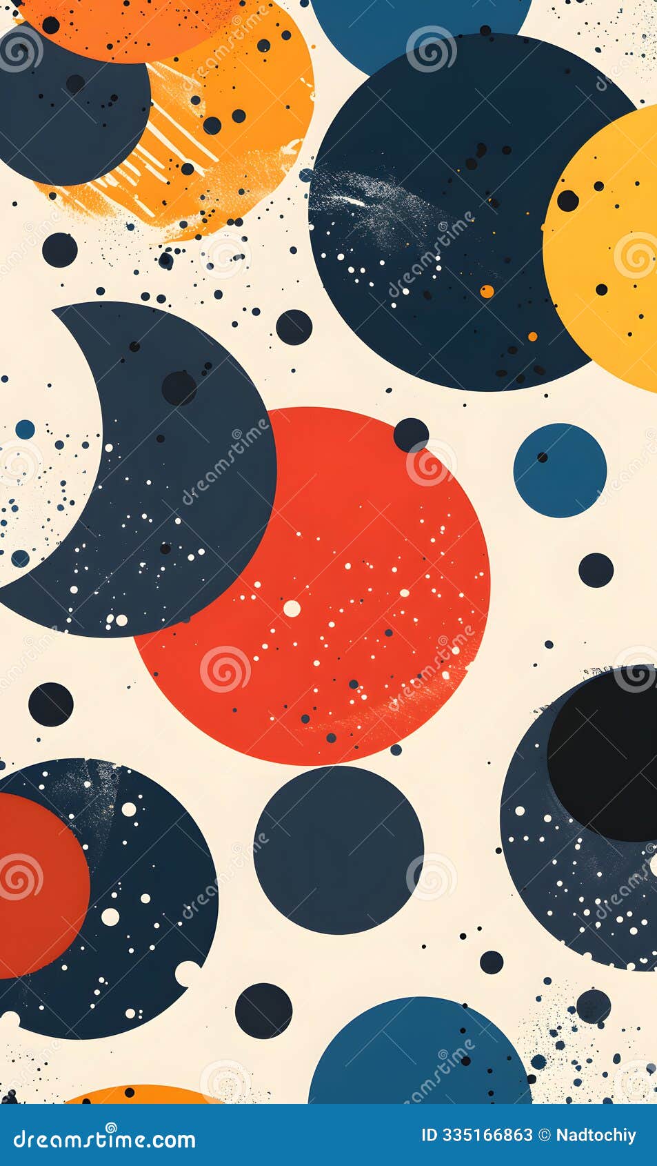 Abstract Geometric Shapes with Space-Inspired Theme Stock Image - Image ...