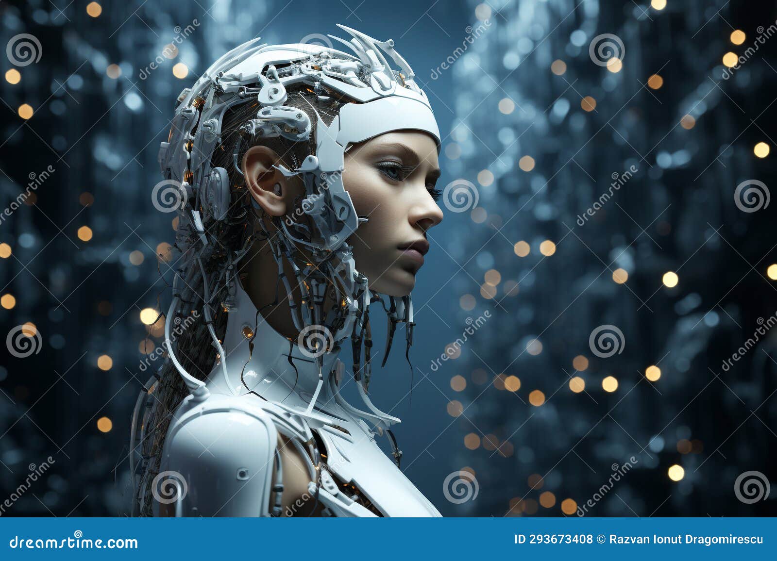 Female Humanoid Robot, Symbolizing the Embodiment of Artificial ...