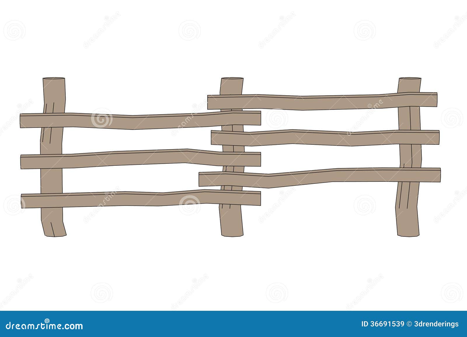 Illustration of Fence (railings) Stock Illustration - Illustration of ...