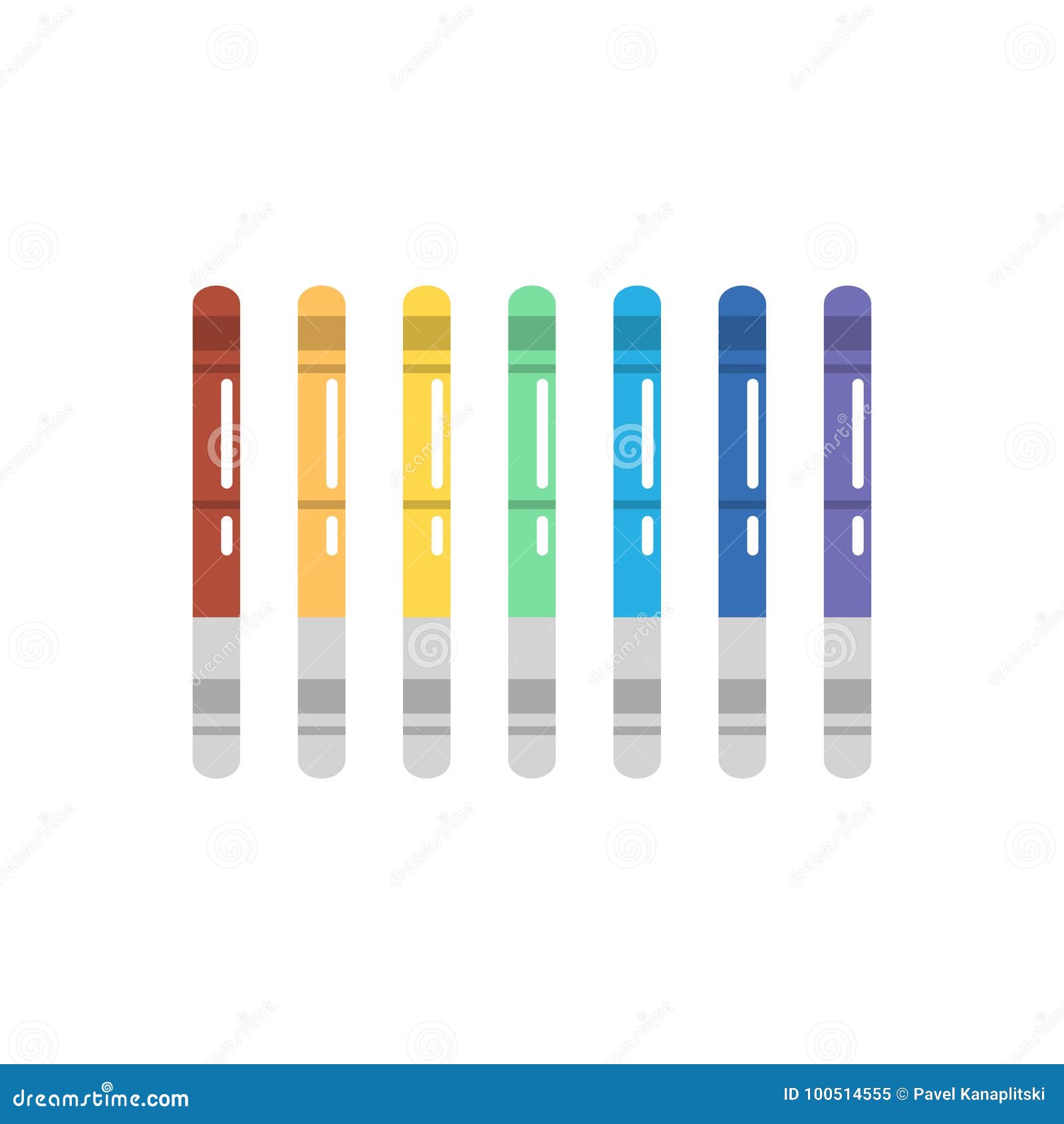 Illustration Feutre De Crayon Lecteur Illustration de Vecteur ...