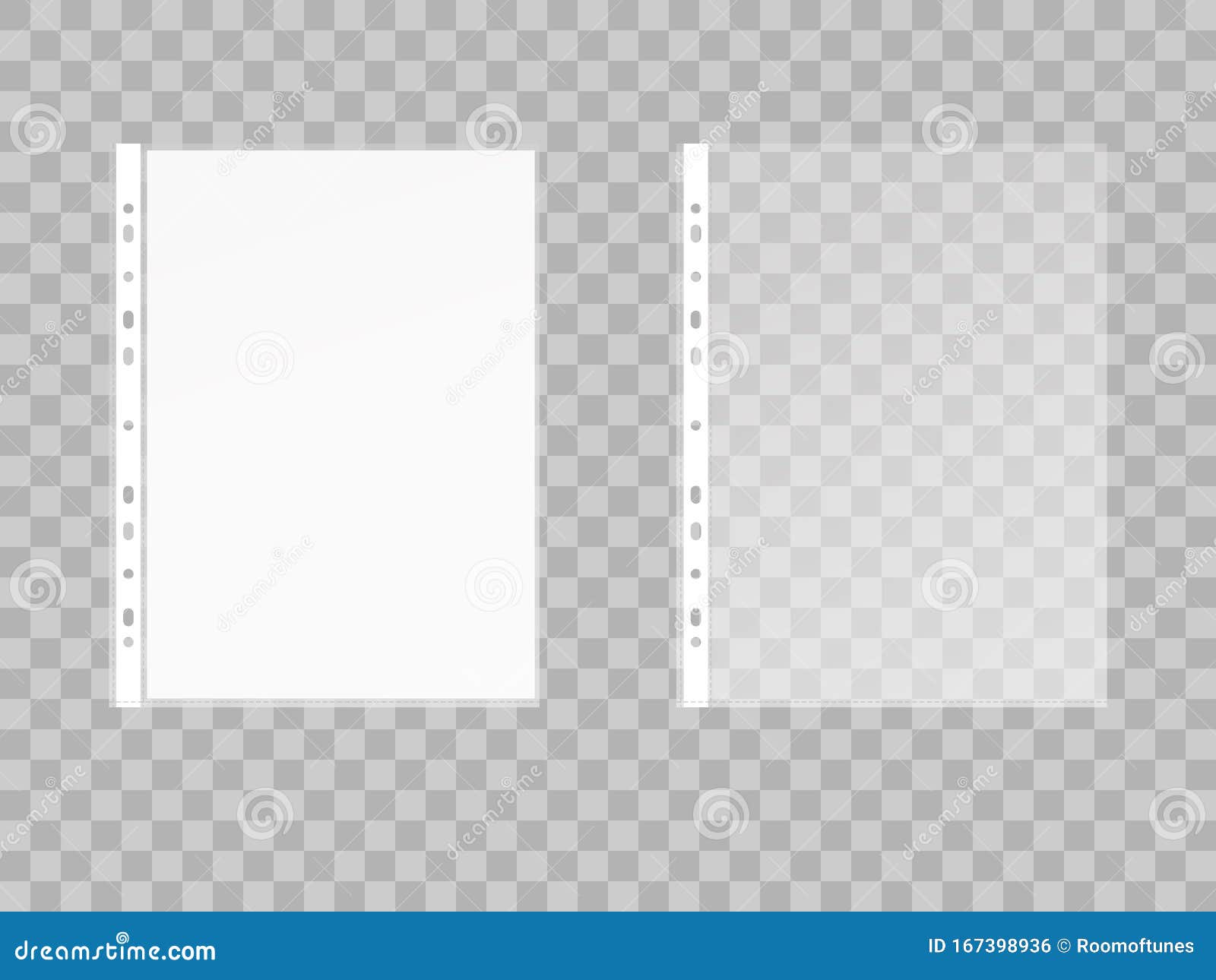 Vector Illustration of File and Empty Sheet of Paper Stock Vector ...