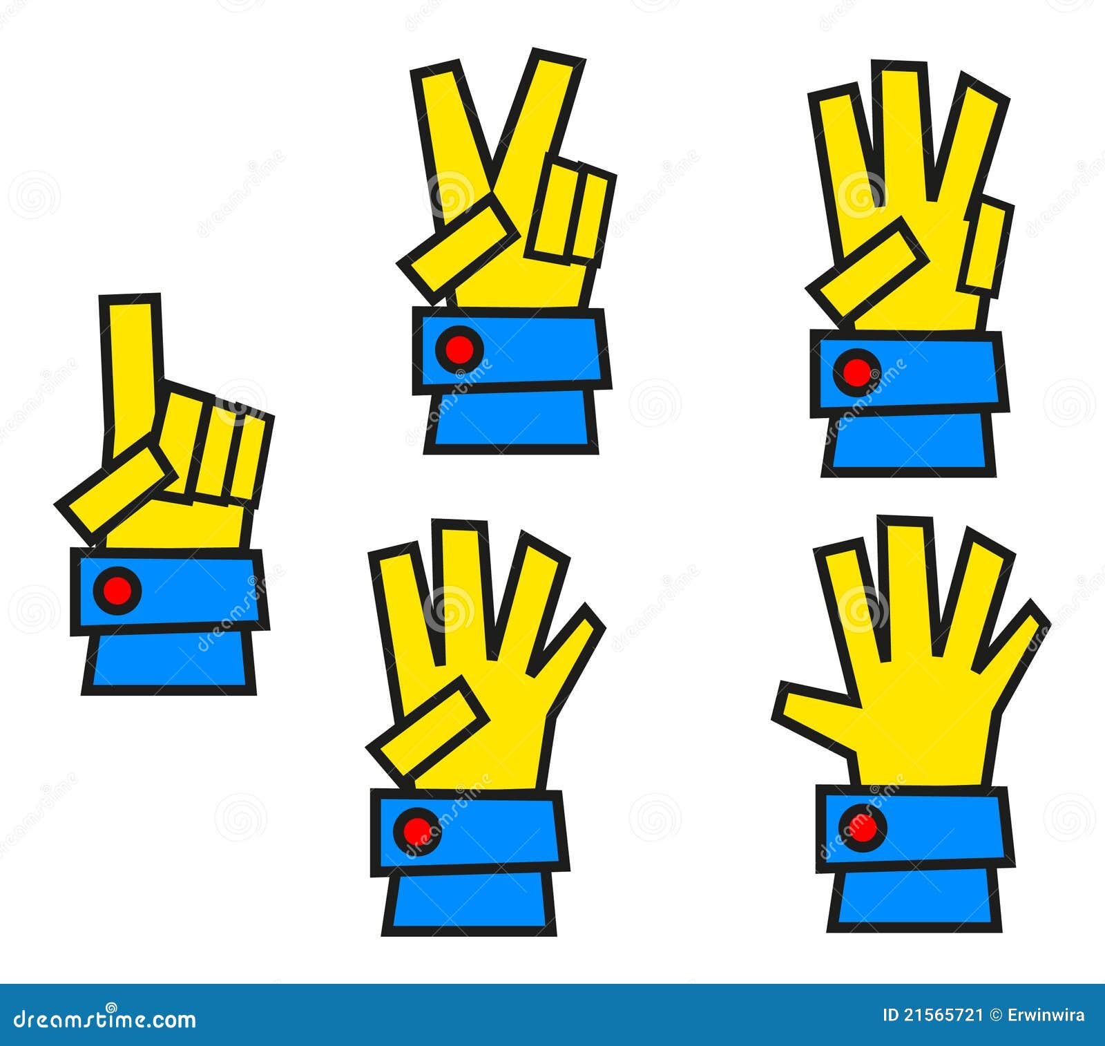 Illustration of finger stock illustration. Illustration of blue - 21565721