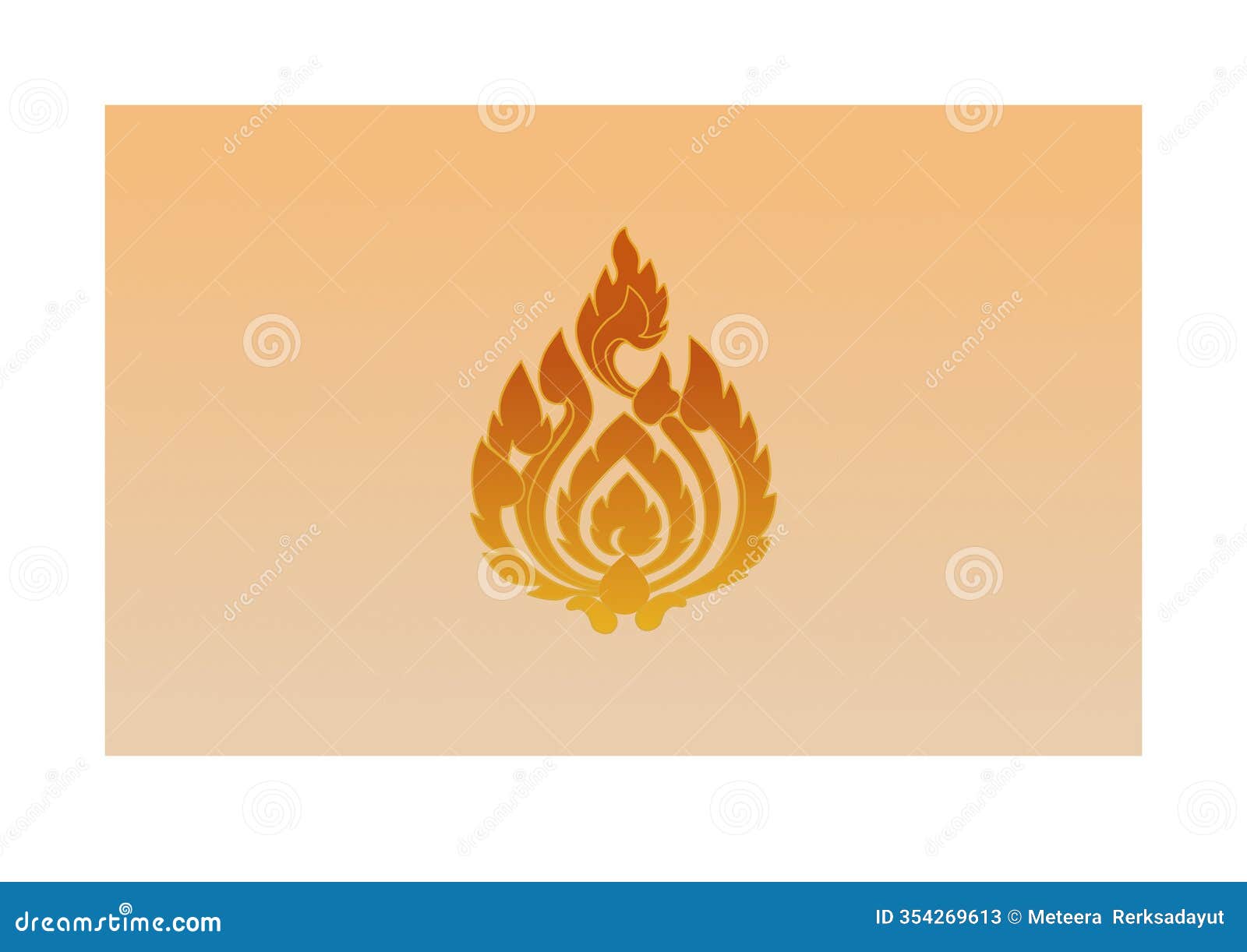 Illustration of a Fire: Thai Fire Pattern Stock Illustration ...