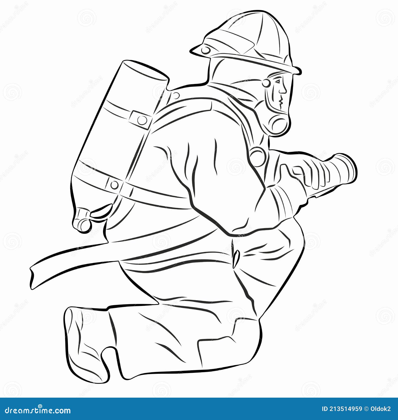 Fire Man Drawing