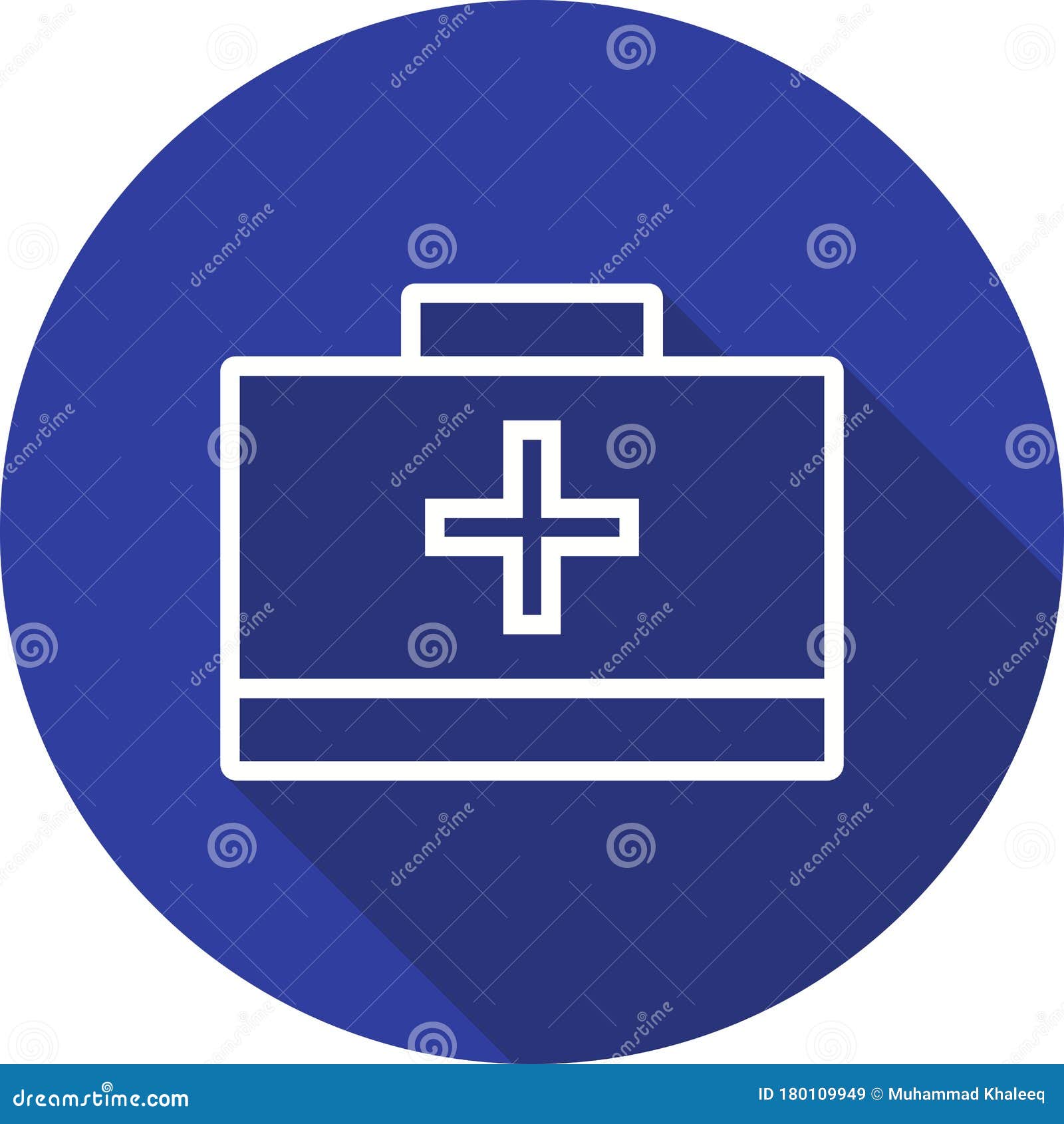 Illustration First Aid Box Icon for Personal and Commercial Use. Stock ...