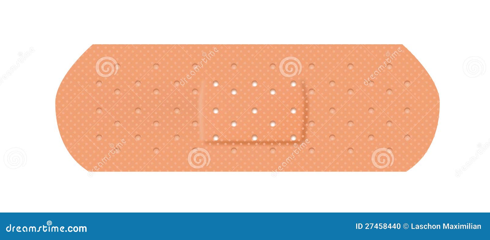 First Aid Plaster Strip, Medical Patch Vector Illustration On White ...