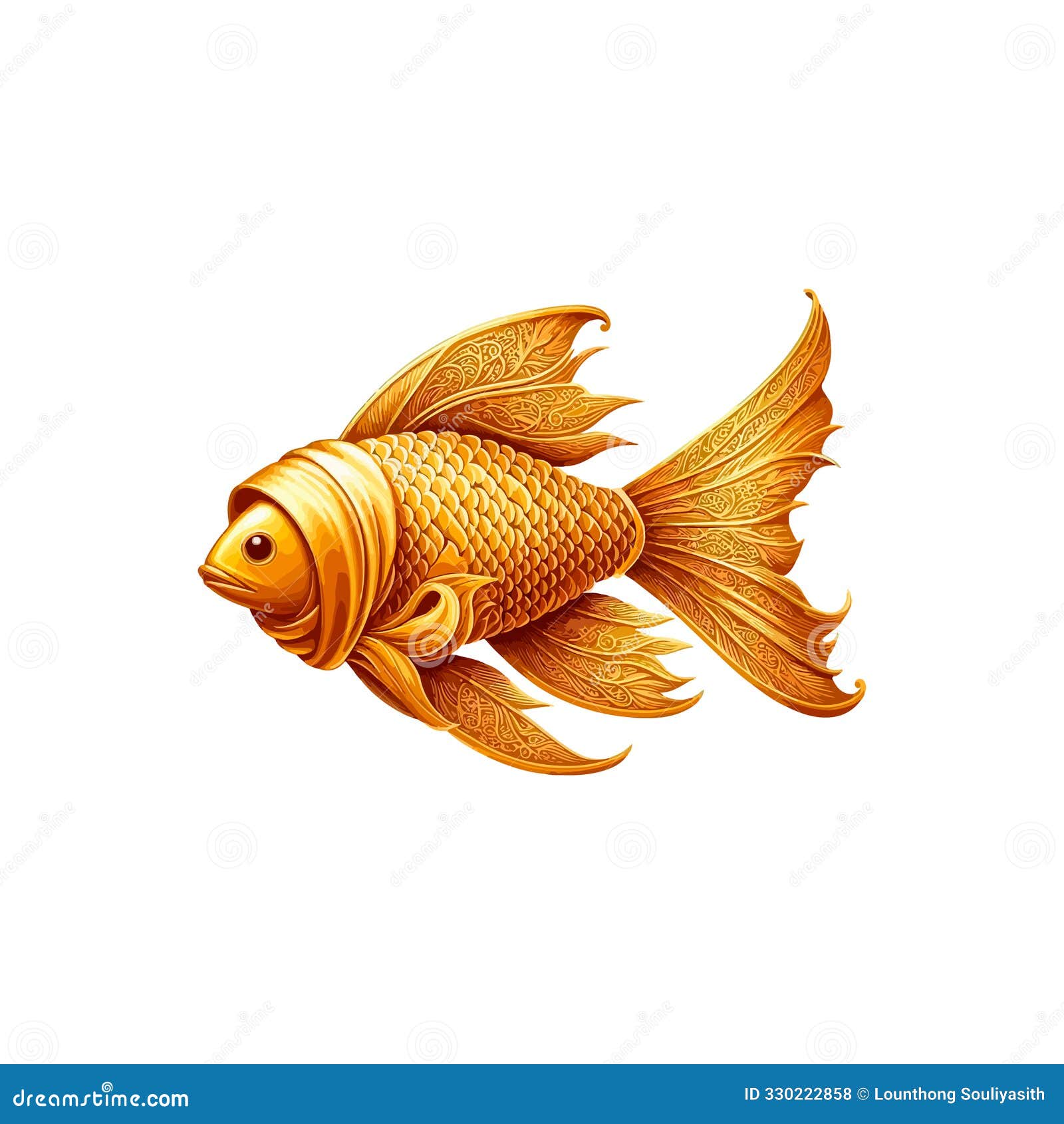 Illustration, Fish Gold Beautiful, Fish Gold Beautiful, Fish Photo ...