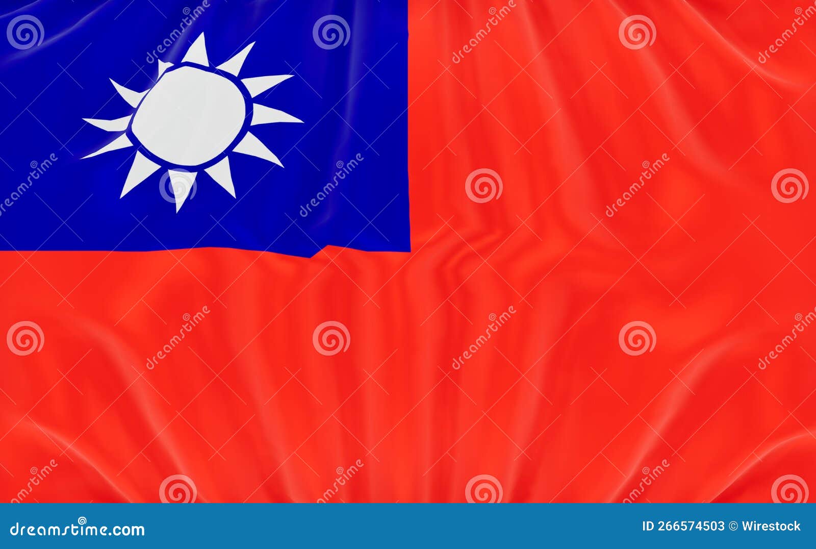Illustration of the Flag of the Republic of China Stock Illustration ...