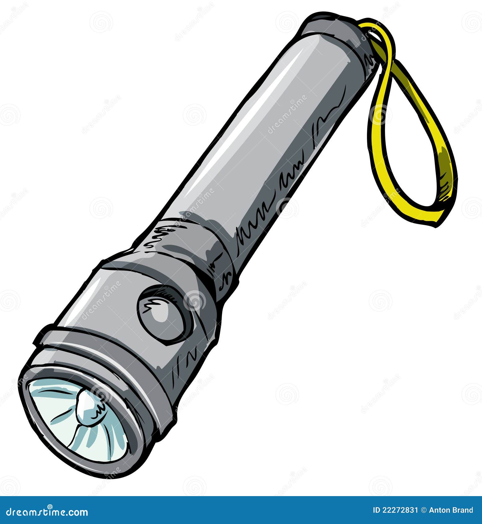Illustration of a Flashlight. Stock Vector - Illustration of torch ...