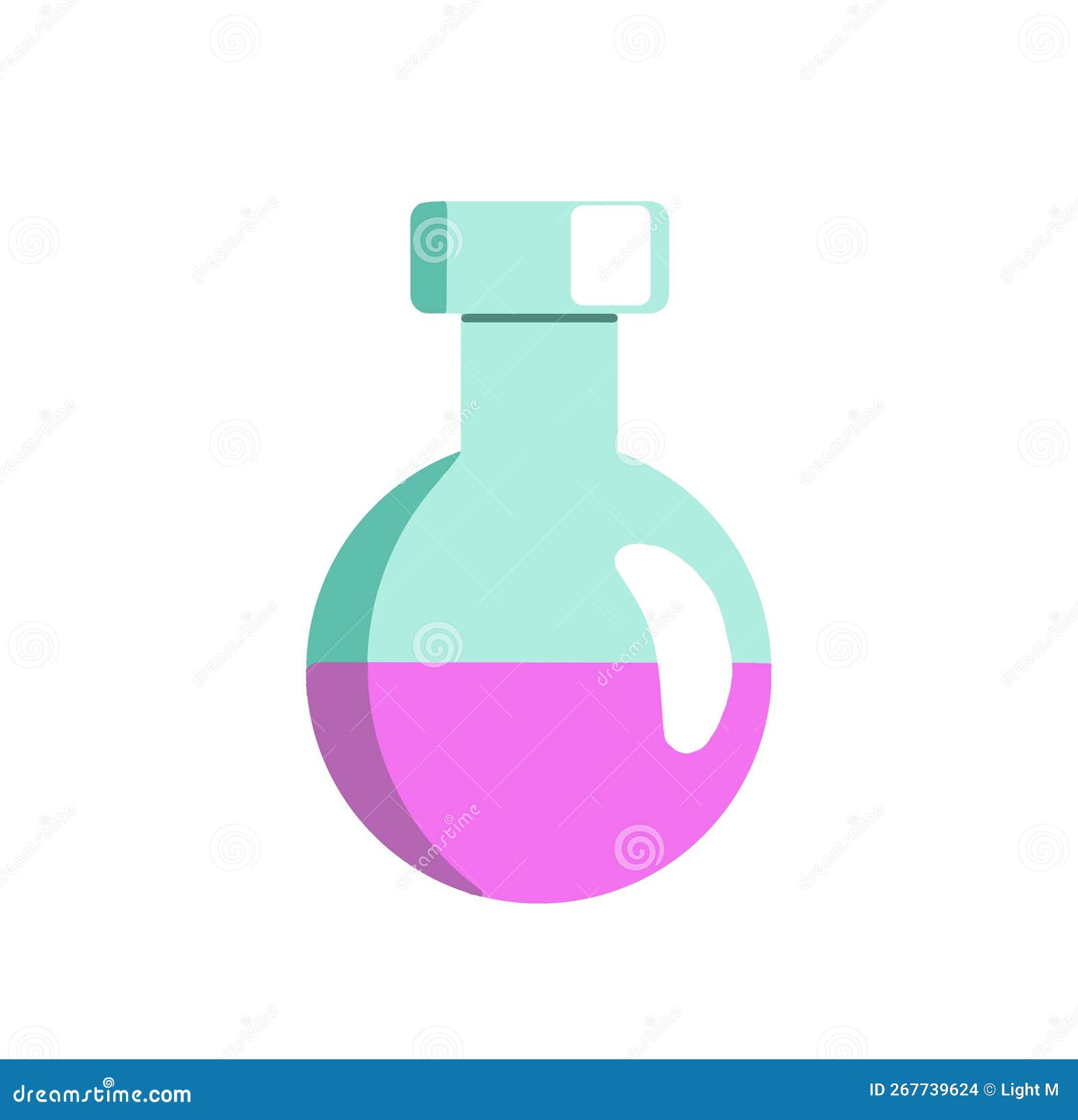 A Detailed Flask Vector stock illustration. Illustration of tool ...