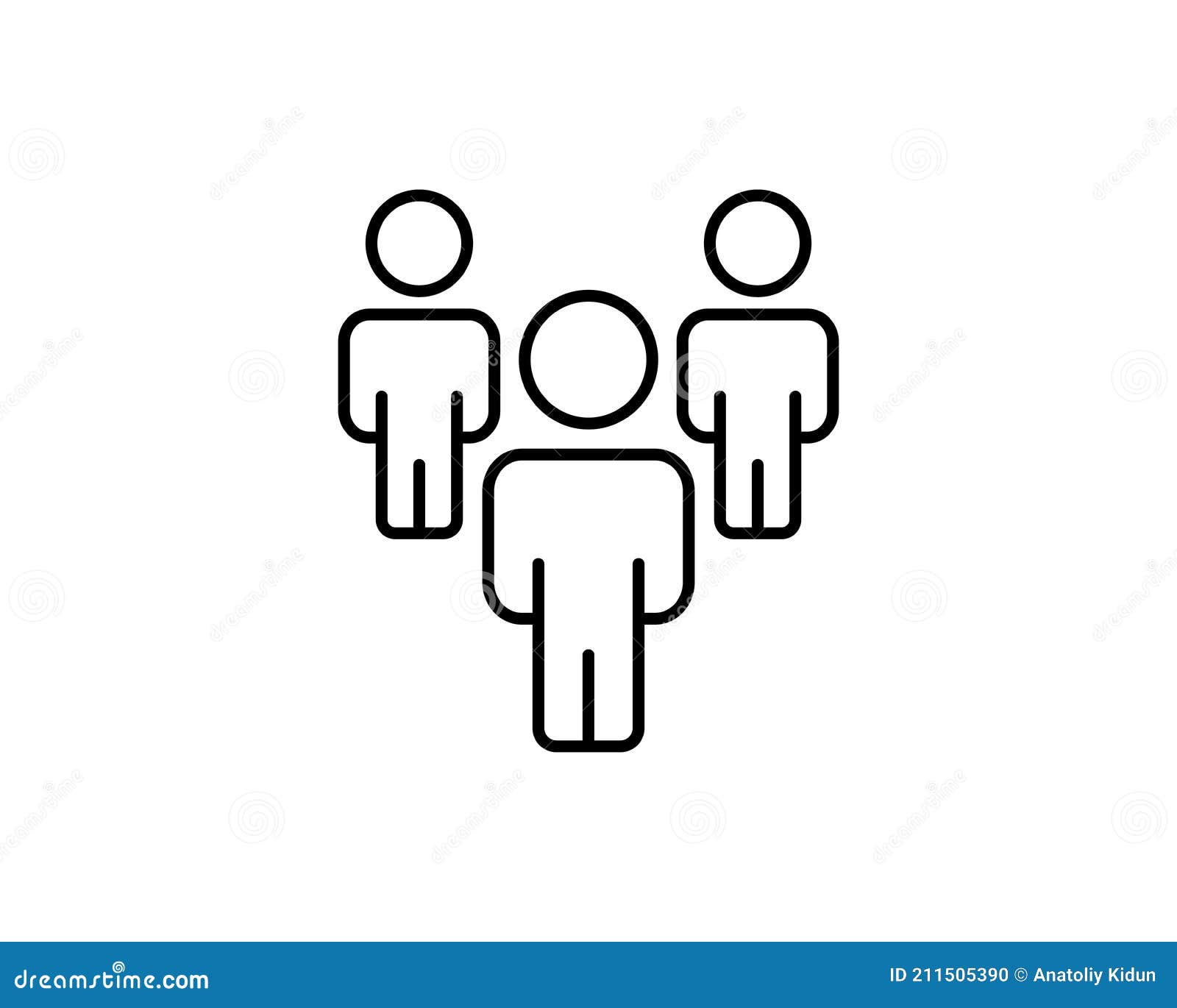 Illustration of Flat Group of People Icon Vector Symbol Background ... Illustration of Flat Group of People Icon Vector Symbol Background ...