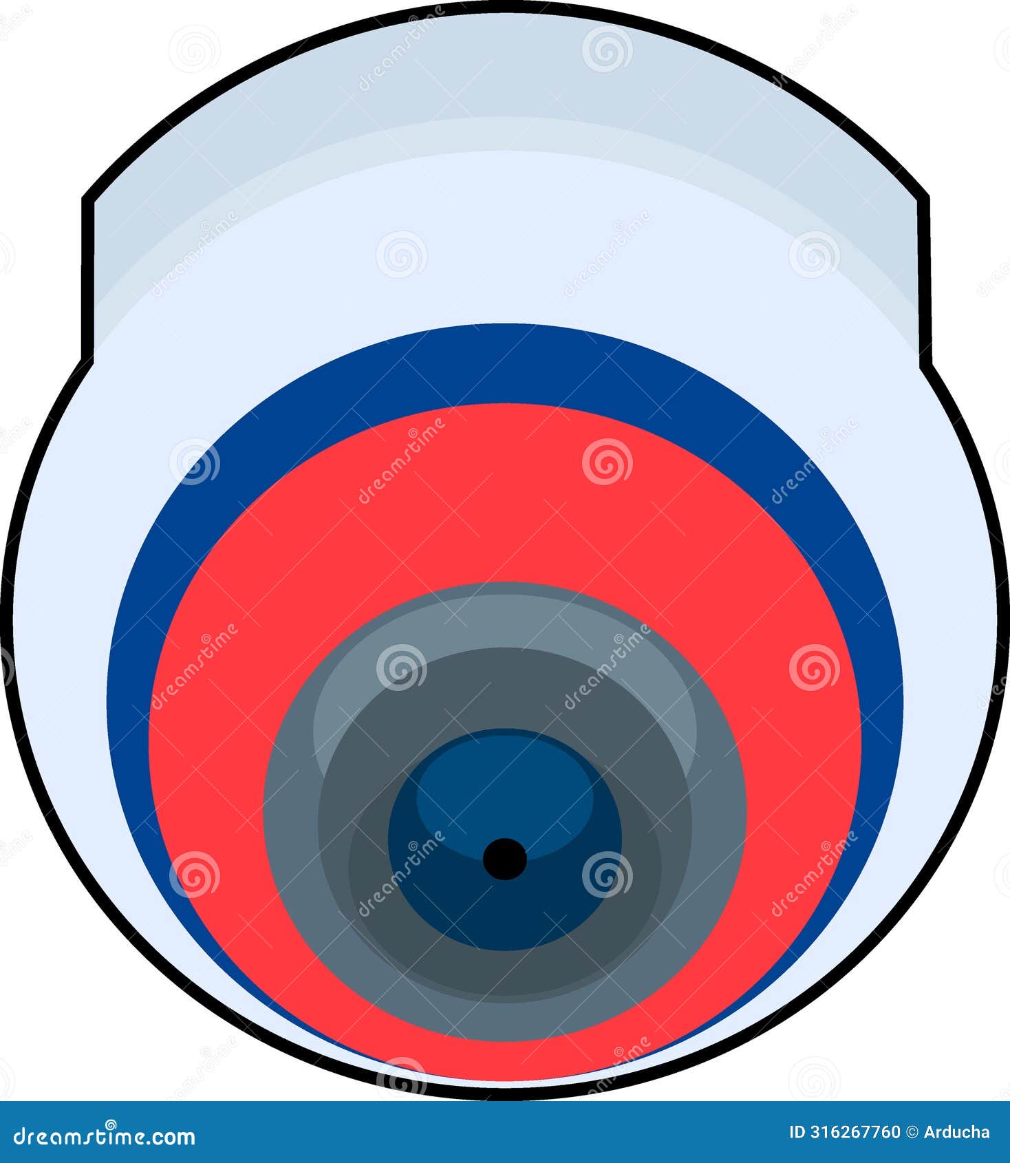 Indoor CCTV Camera On Transparent Background As A Graphic Element For ...