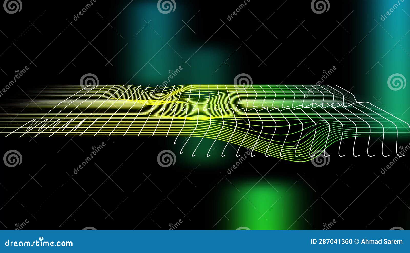 Quantum Waves Warping Spacetime and Overlapping. Stock Footage - Video ...