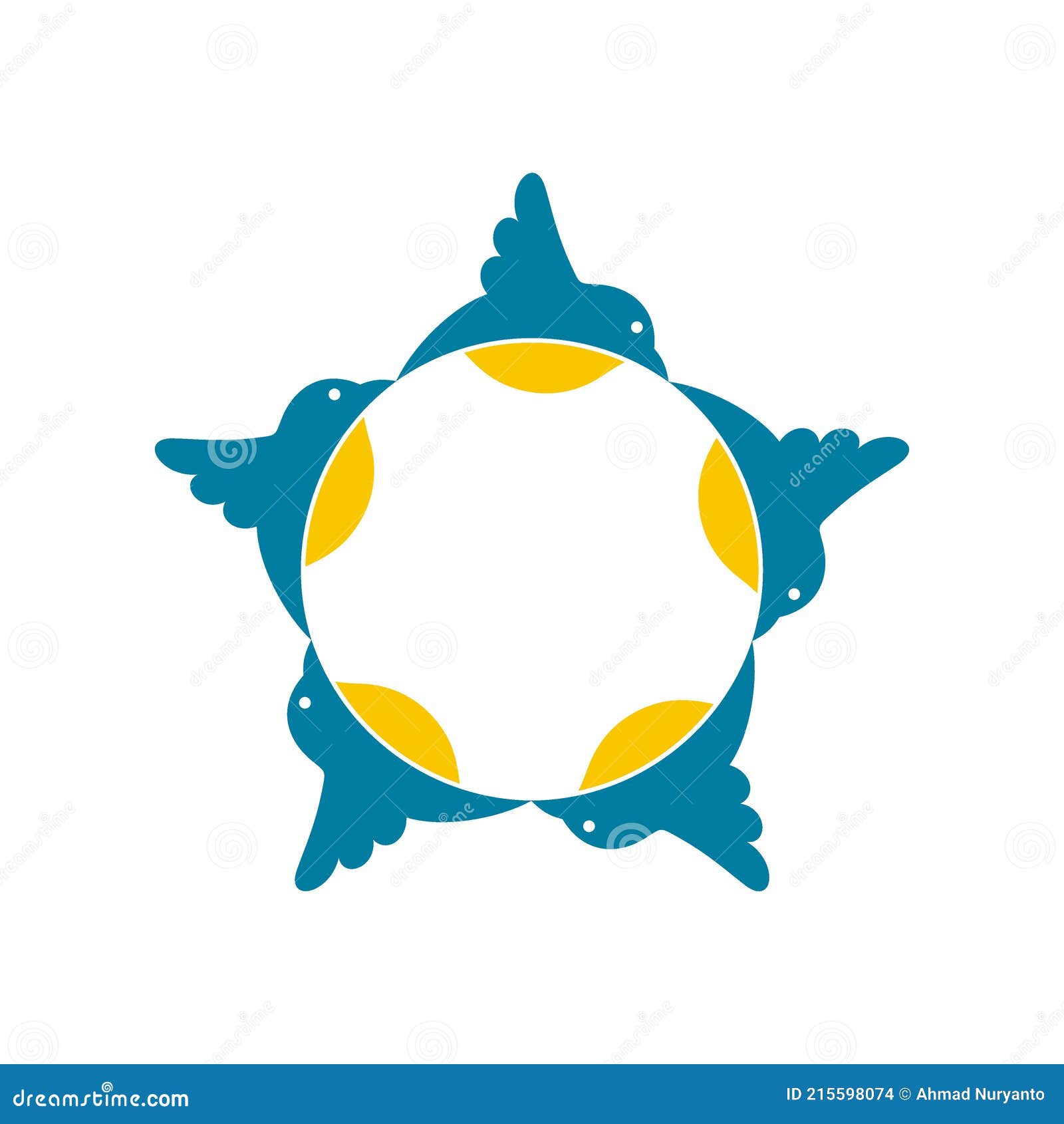 Bird and star stock vector. Illustration of leafgraphic - 215598074