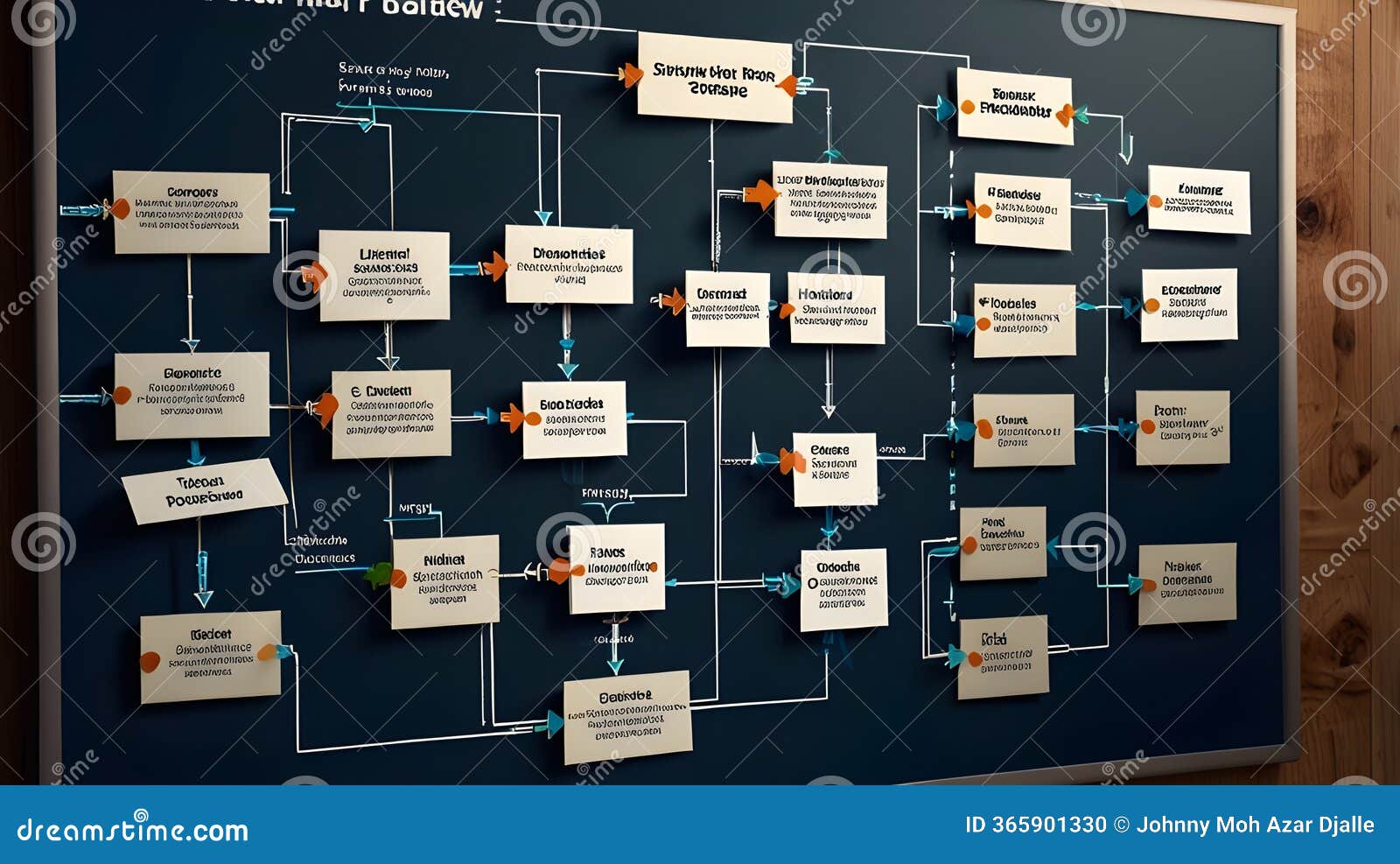 Flowchart Showing Various Steps Of A Process, Representing Workflow ...