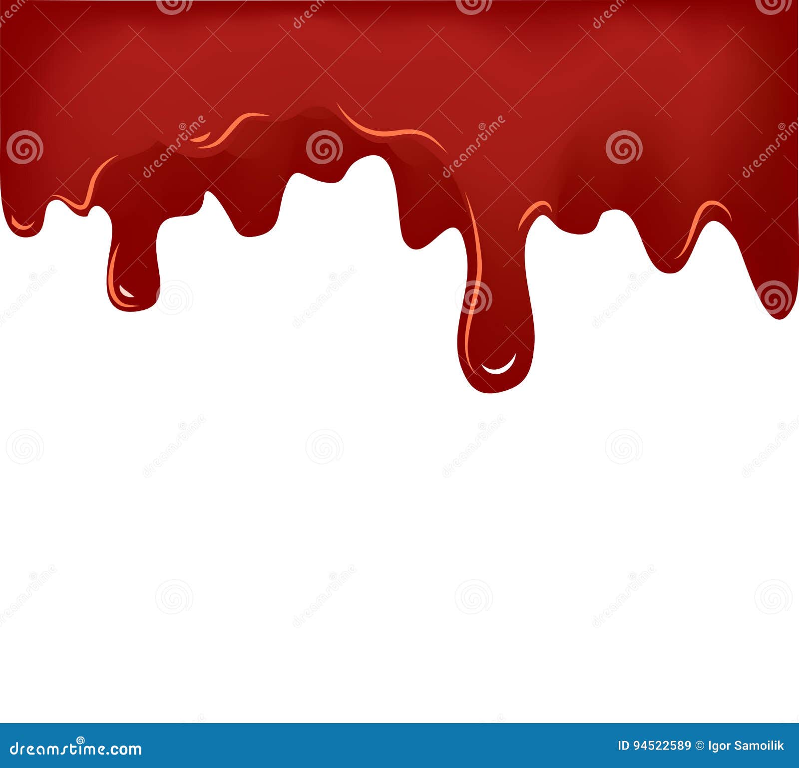 Illustration of Flowing Blood on White Background . Vector Stock Vector ...
