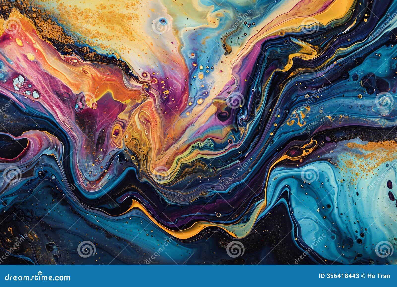 Smearing Art Abstract Pattern Digital Background Stock Illustration ...