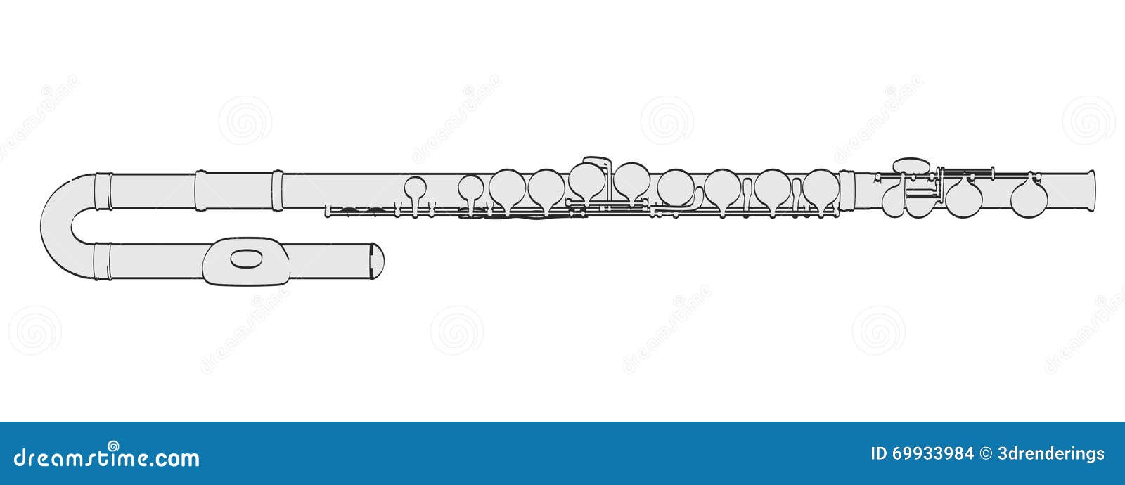 Illustration of flute stock illustration. Illustration of musical ...