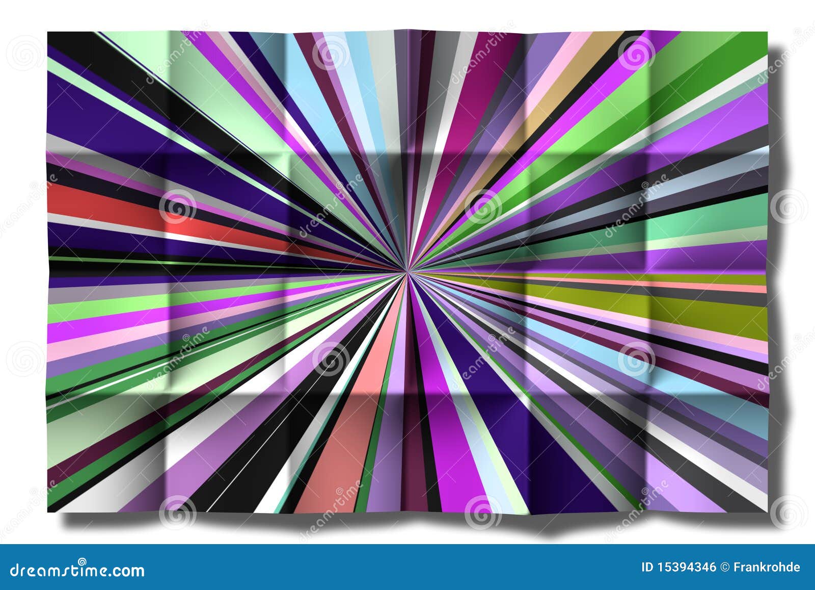 Illustration of Folded Striped Paper Stock Illustration - Illustration ...