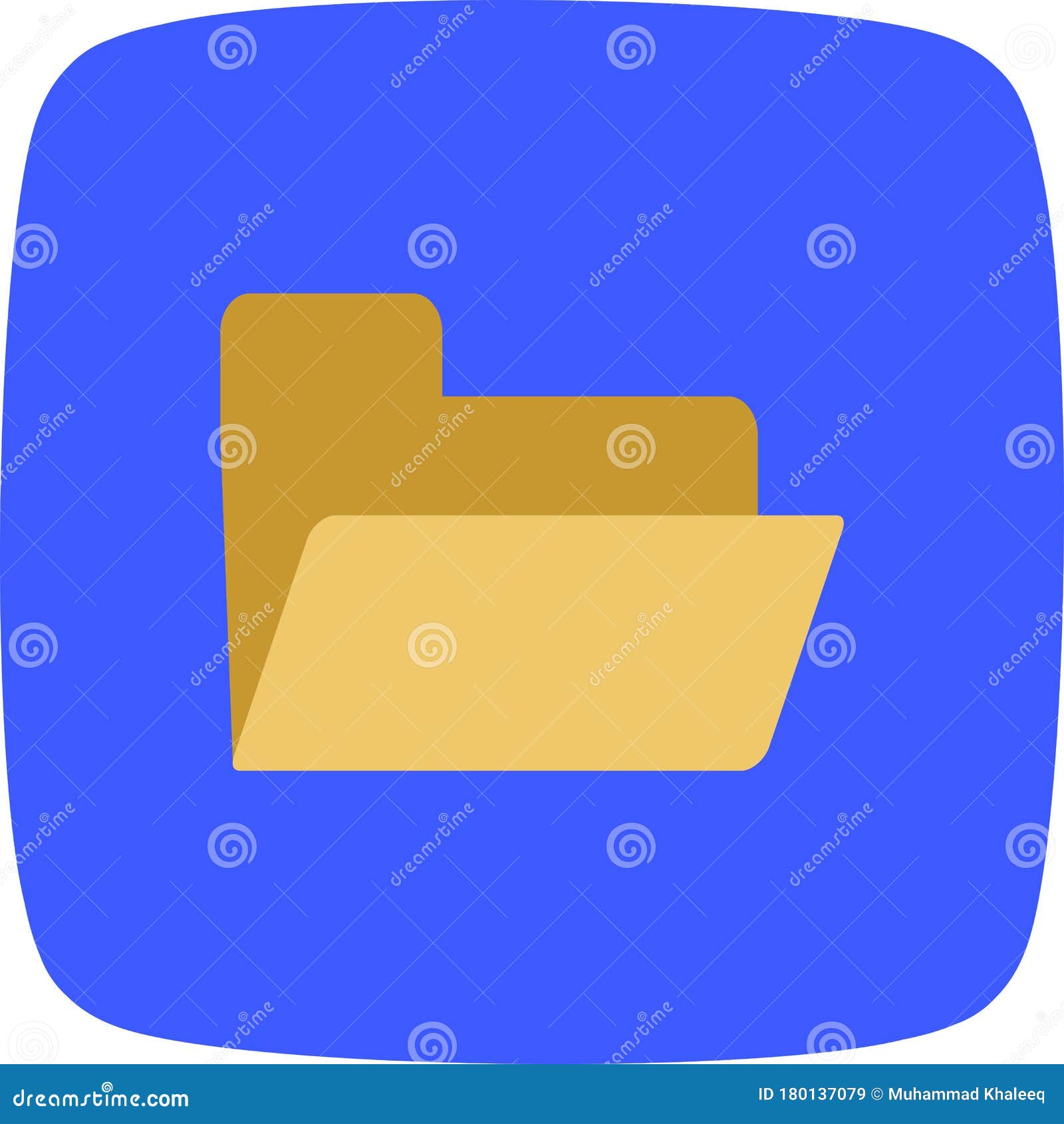 Illustration Folder Icon for Personal and Commercial Use. Stock ...