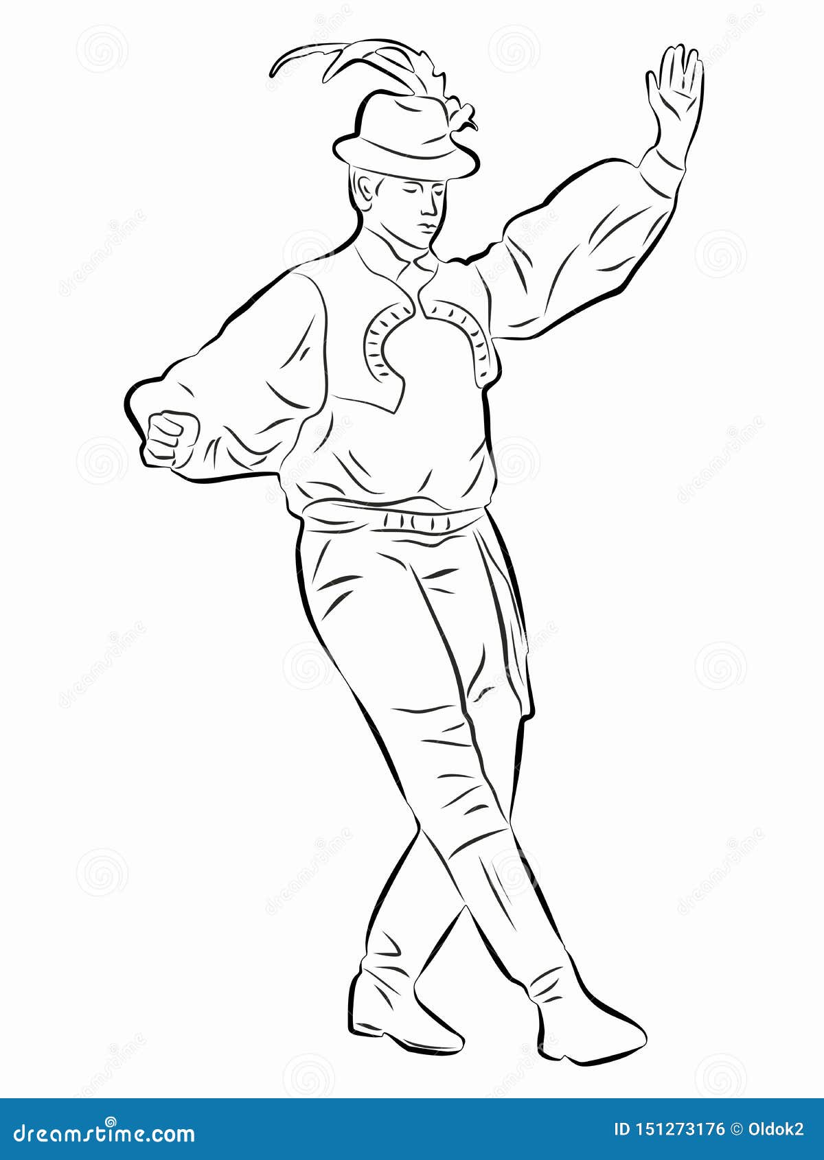 Illustration Of Folklore Dancer, Vector Draw | CartoonDealer.com #141787747