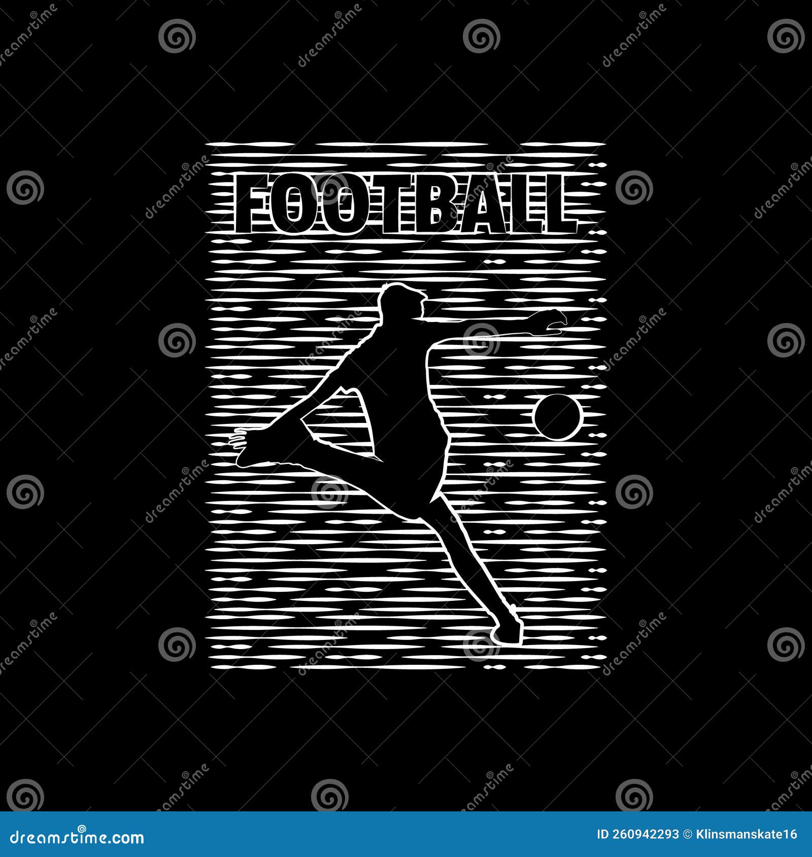 Illustration Football Design Vector Isolated Stock Vector ...