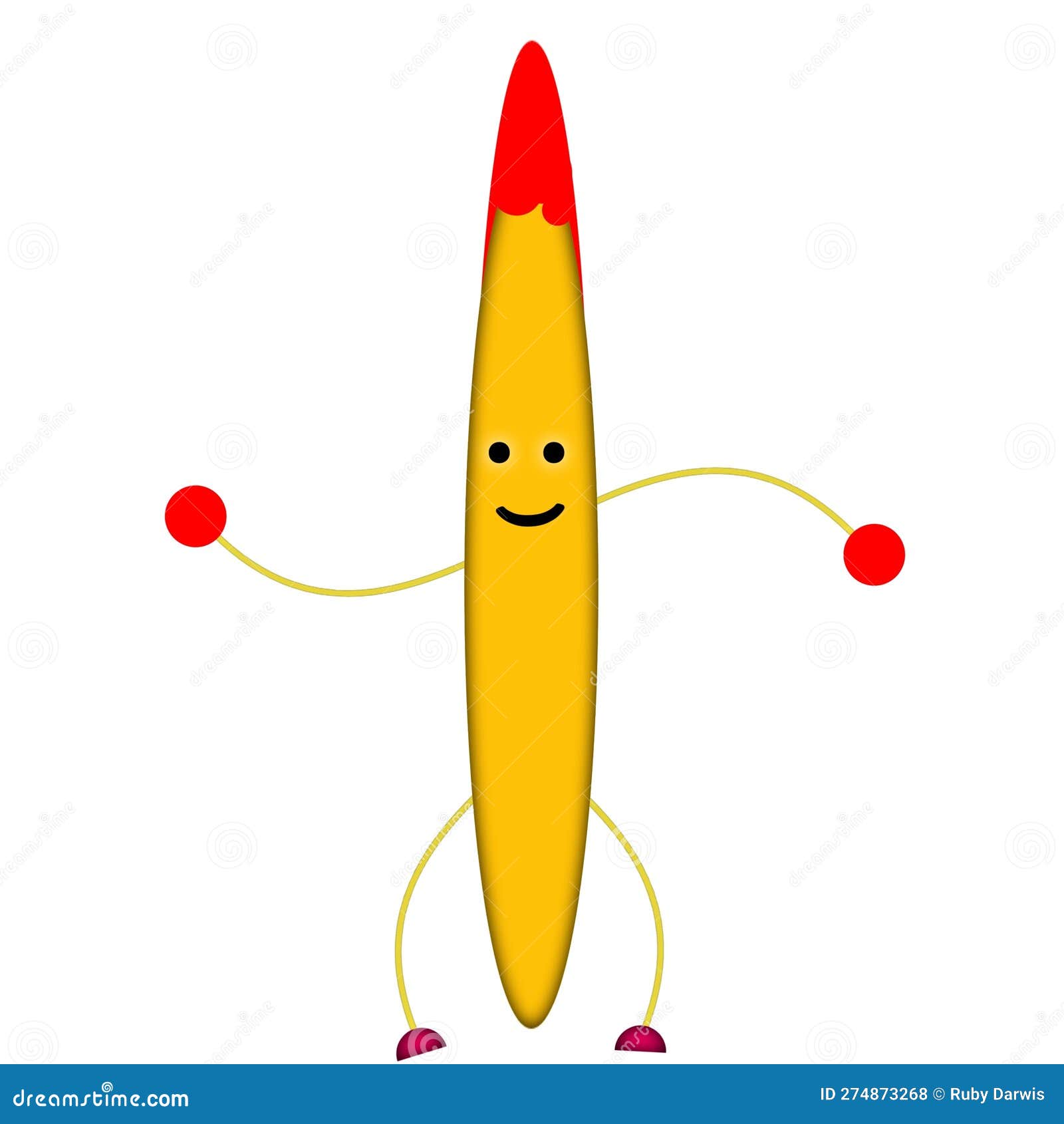 This is an Illustration in the Form of a Cute Cartoon Character Stock ...