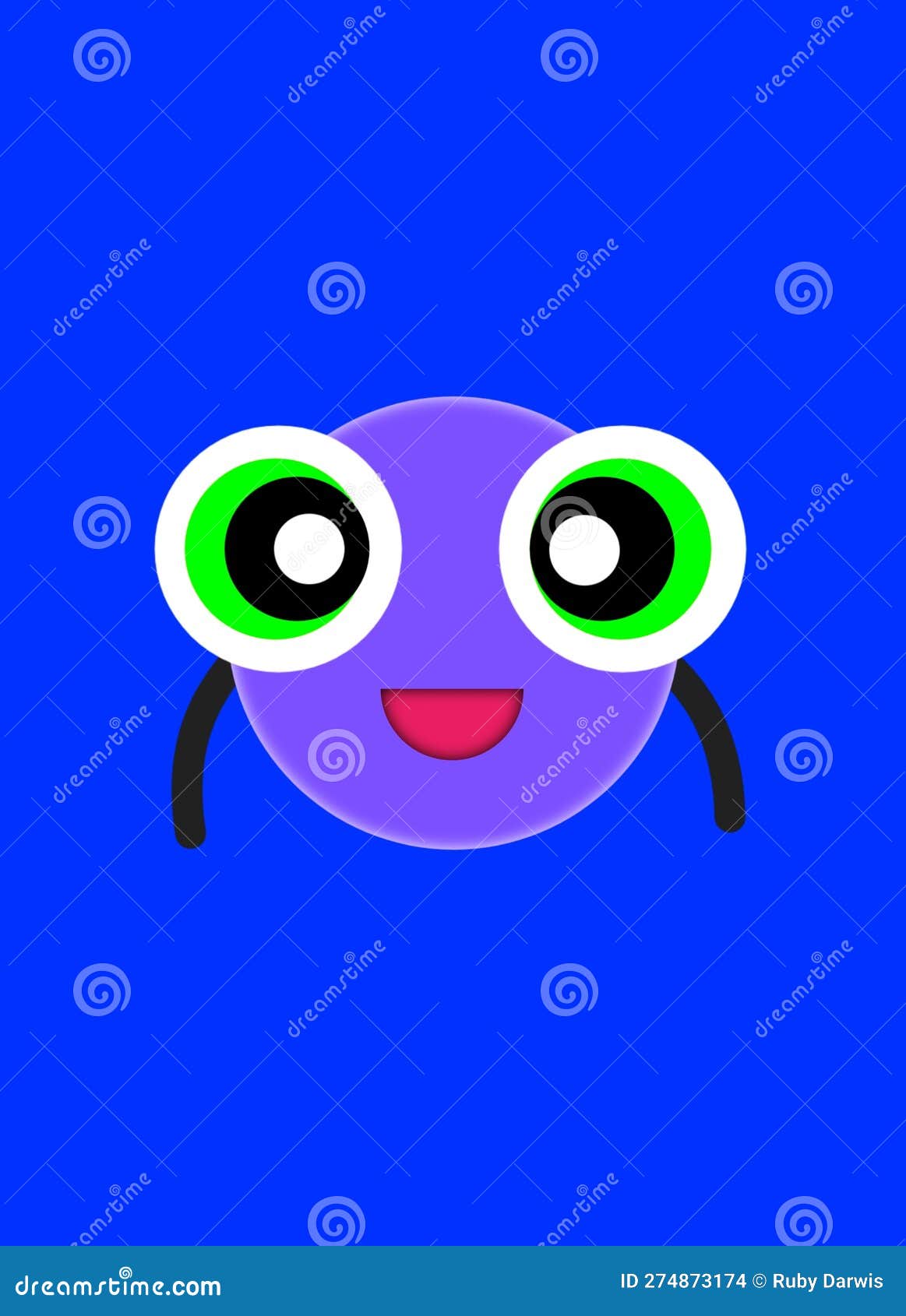 This is an Illustration in the Form of a Cute Doodle Cartoon Character ...