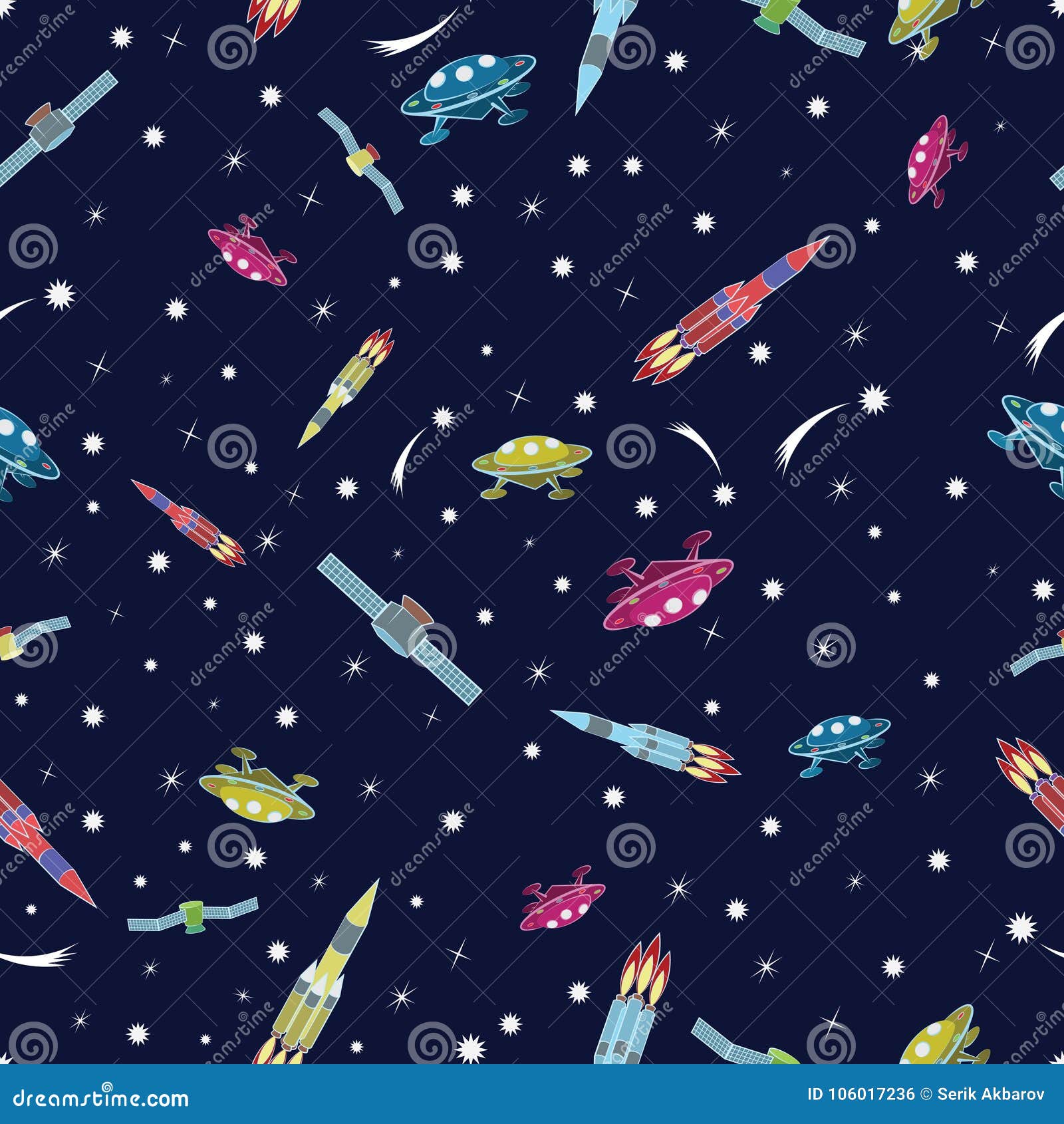 Illustration in Form Eines Nahtlosen Darstellenden Musters Stock ...