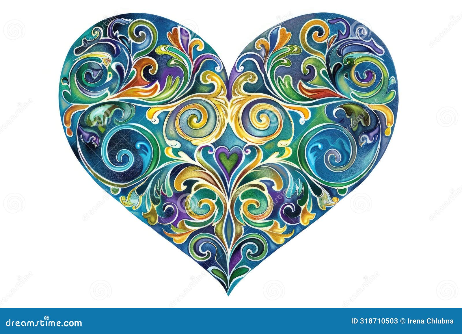 Illustration of Formed in Shape of Heart. Symbols of Love Stock ...