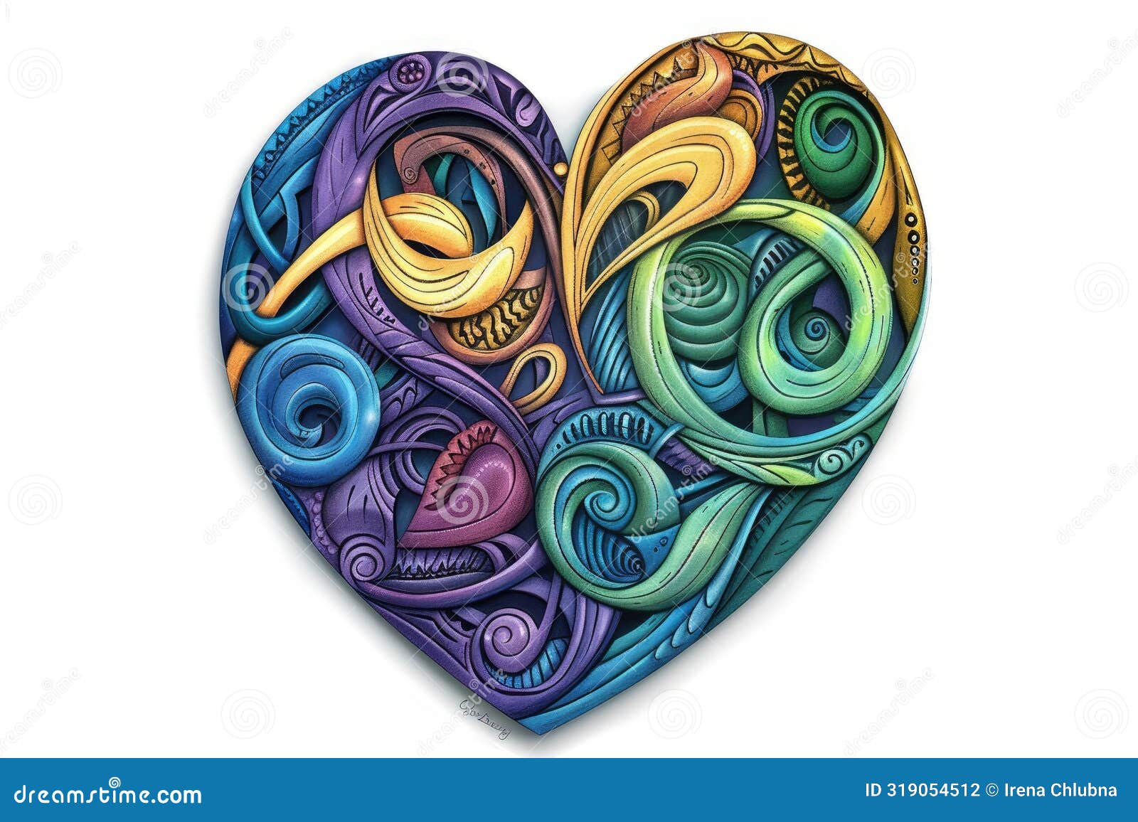 Illustration of Formed in Shape of Heart. Symbols of Love Stock ...