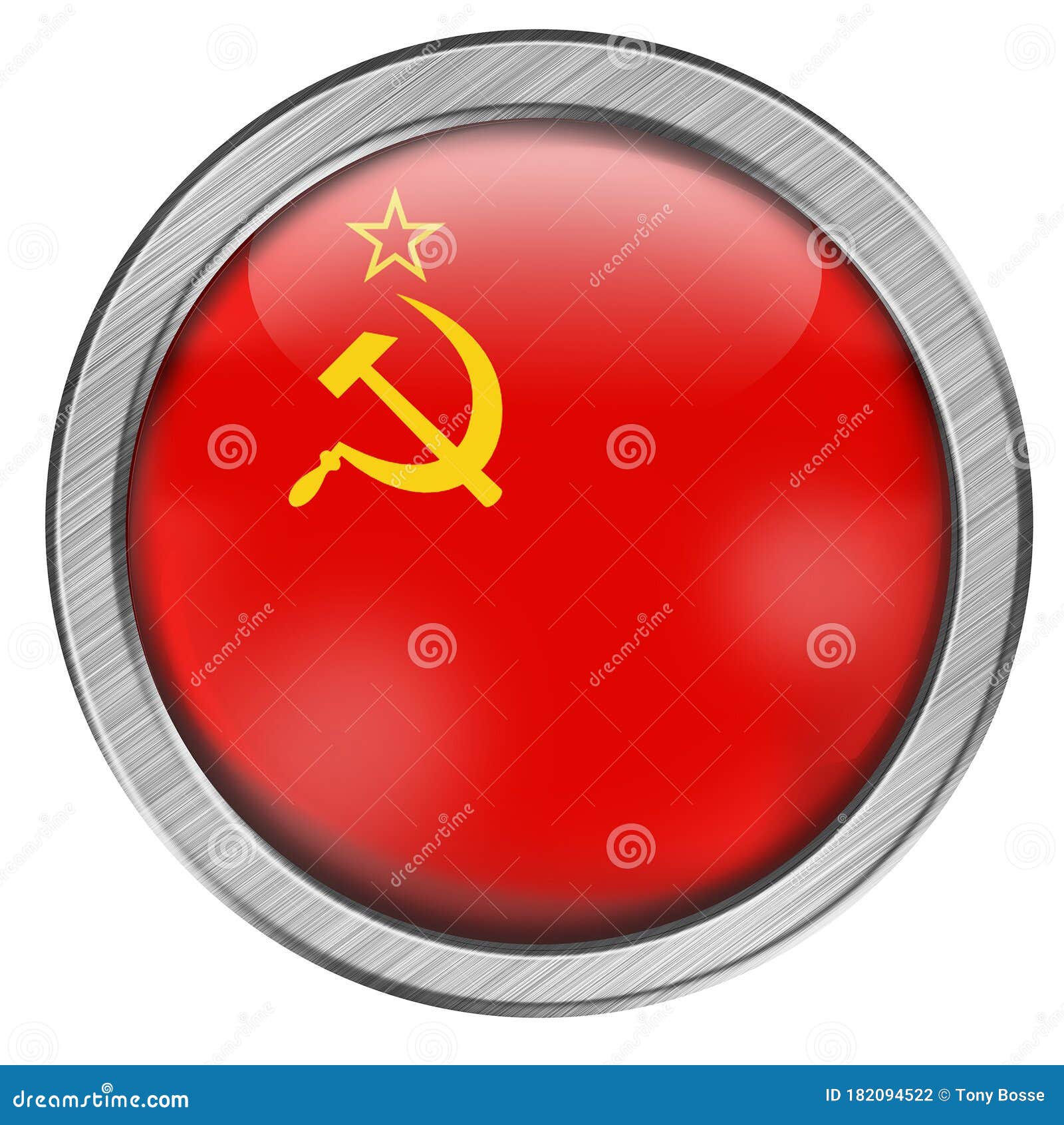 Soviet Union, USSR Glass Web Button Stock Illustration - Illustration ...