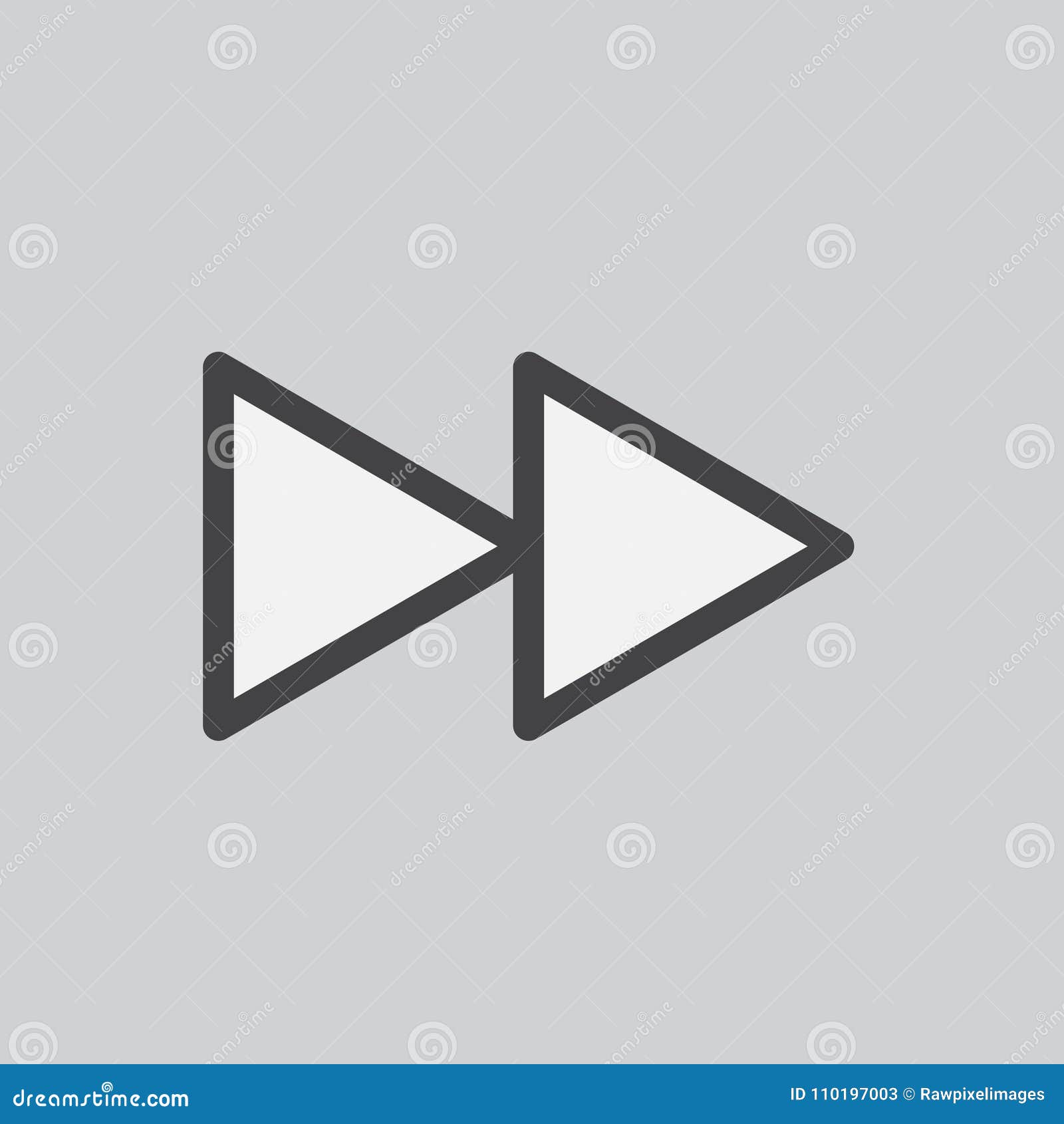 Illustration of Forward Icon Multimedia Stock Illustration ...