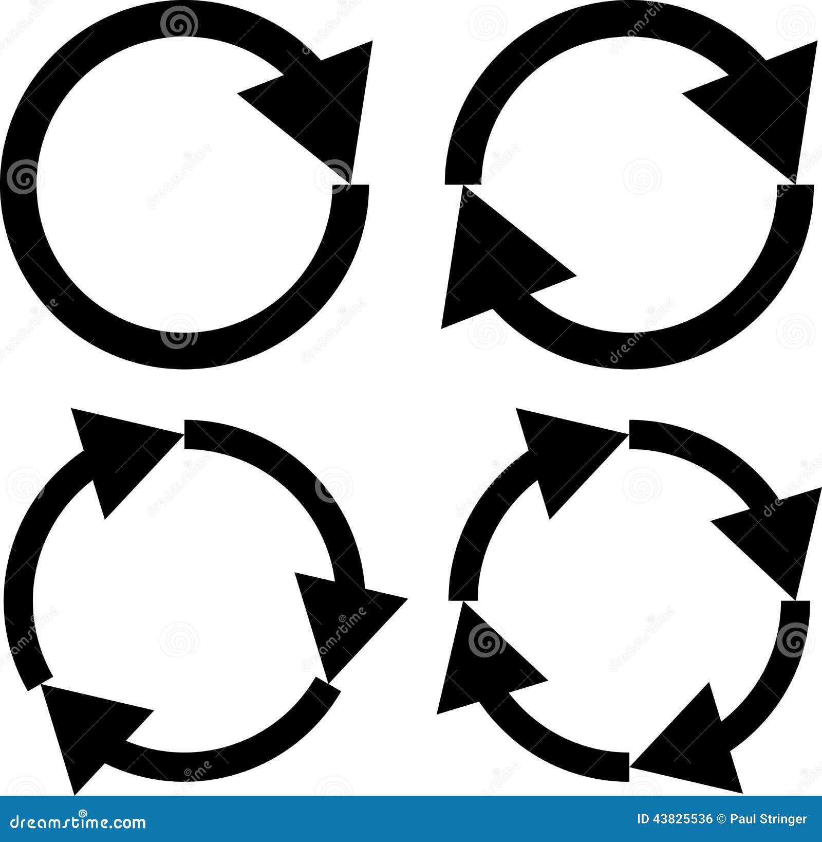 Illustration of Four Arrow Icon Set Stock Vector - Illustration of ...