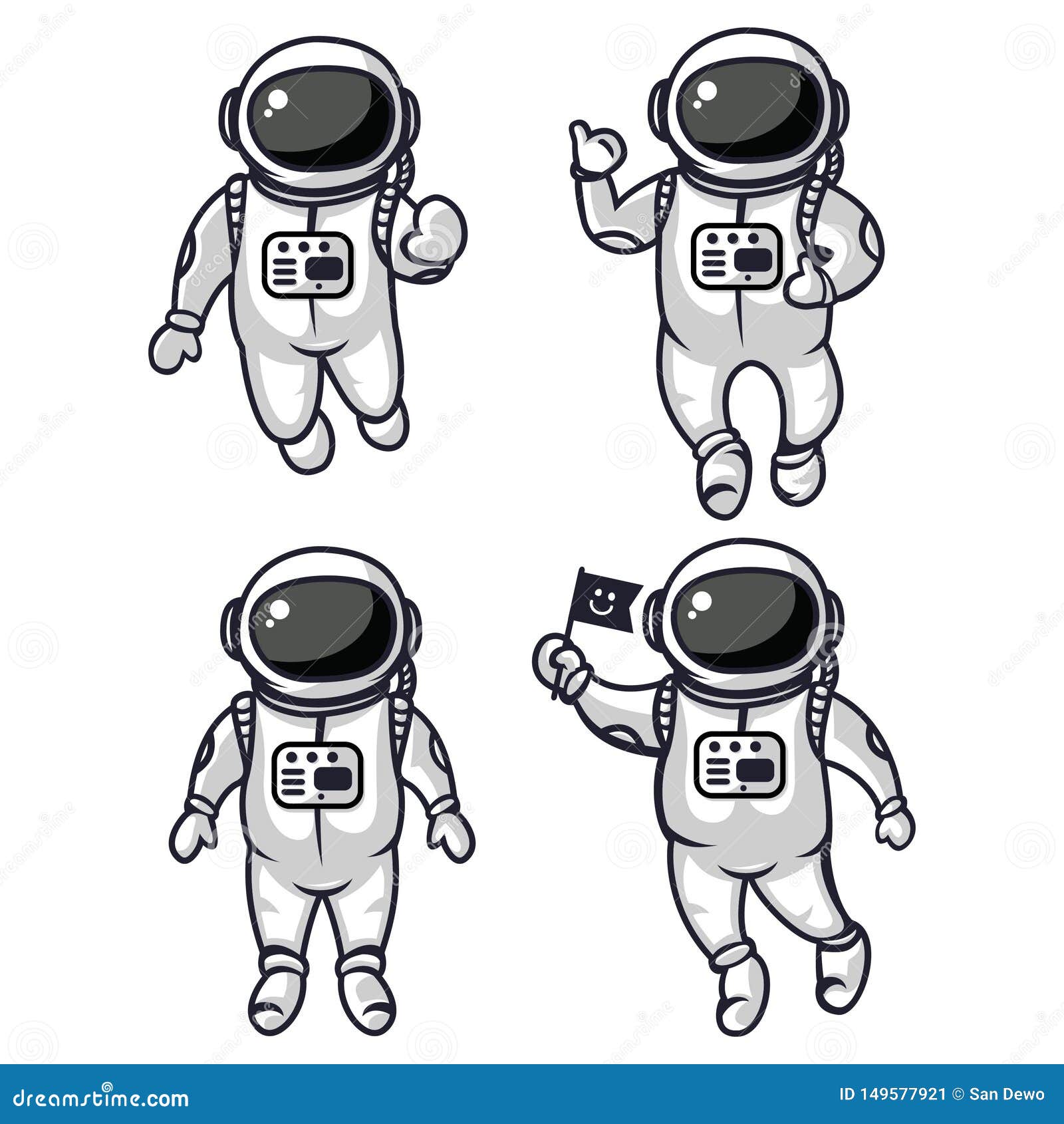 Astronauts Cartoons, Illustrations & Vector Stock Images - 18092 ...